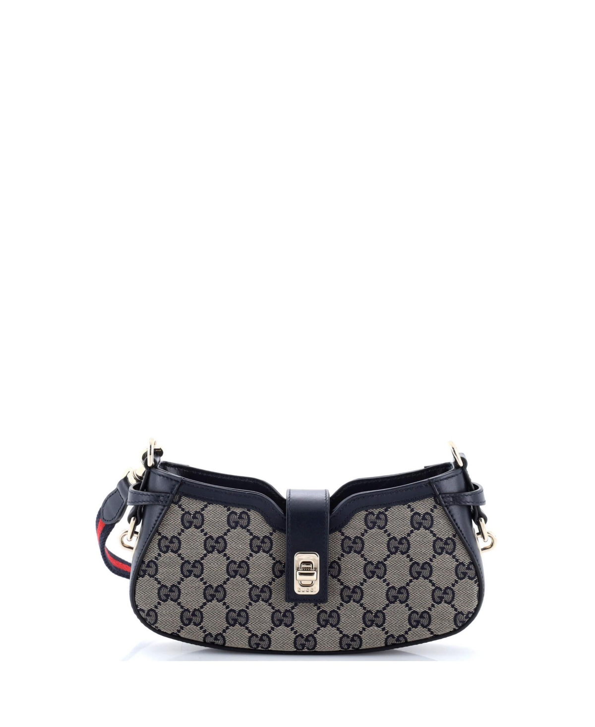 Click here for Pre-Owned Gucci Mini Moon Side Shoulder Bag Gg Can... prices