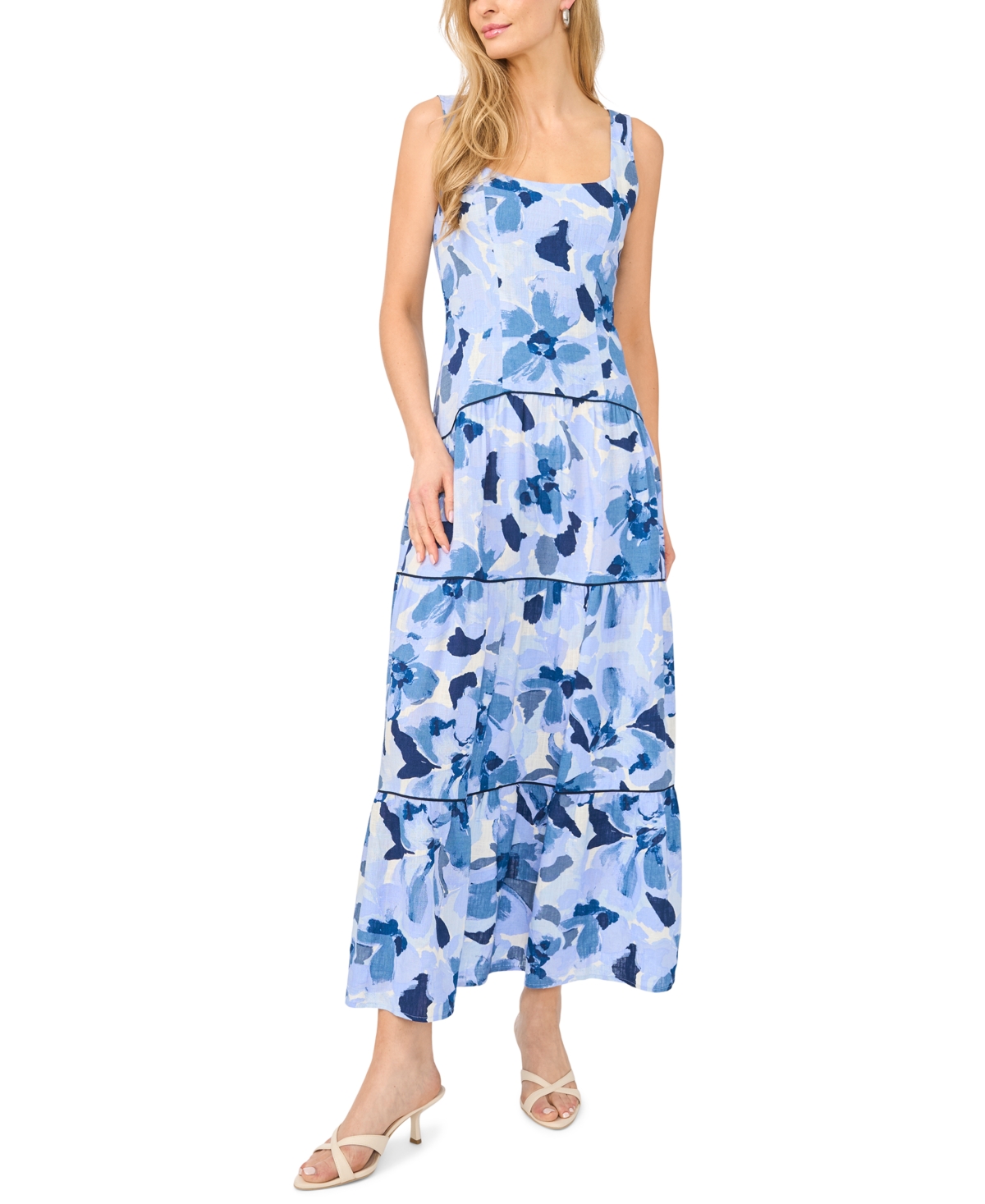 Click here for CeCe Womens Scoop Neck Sleeveless Drop Waist Tiere... prices