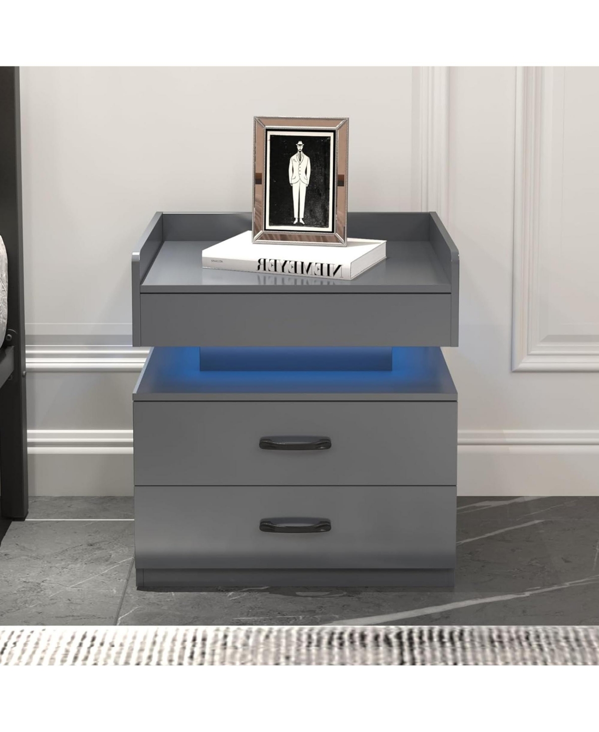 Click here for Rainsken Wood Nightstand with Adjustable Led Light... prices