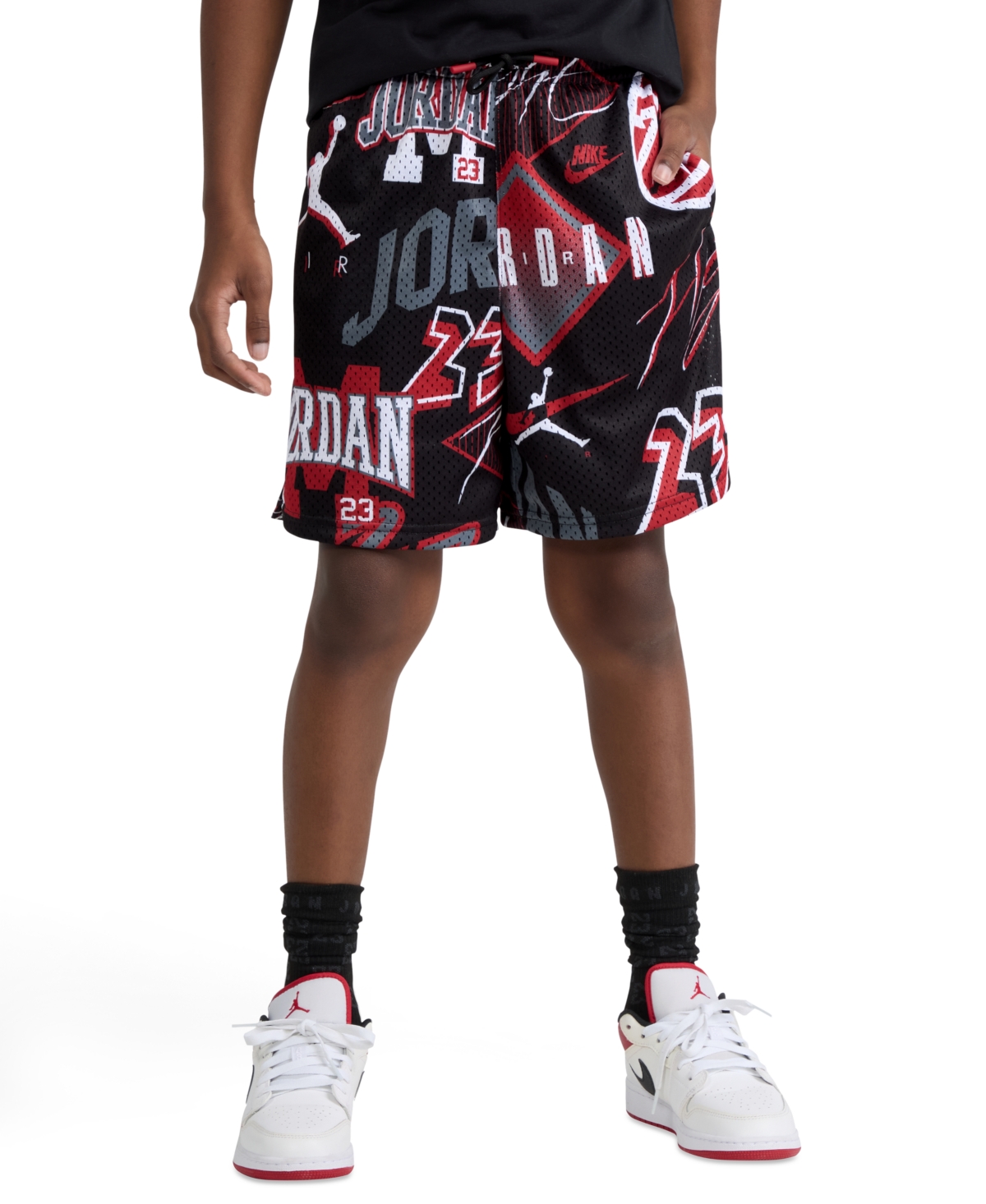 Click here for Jordan Boys 8-18 Dynasty Printed Elastic Waist Sho... prices