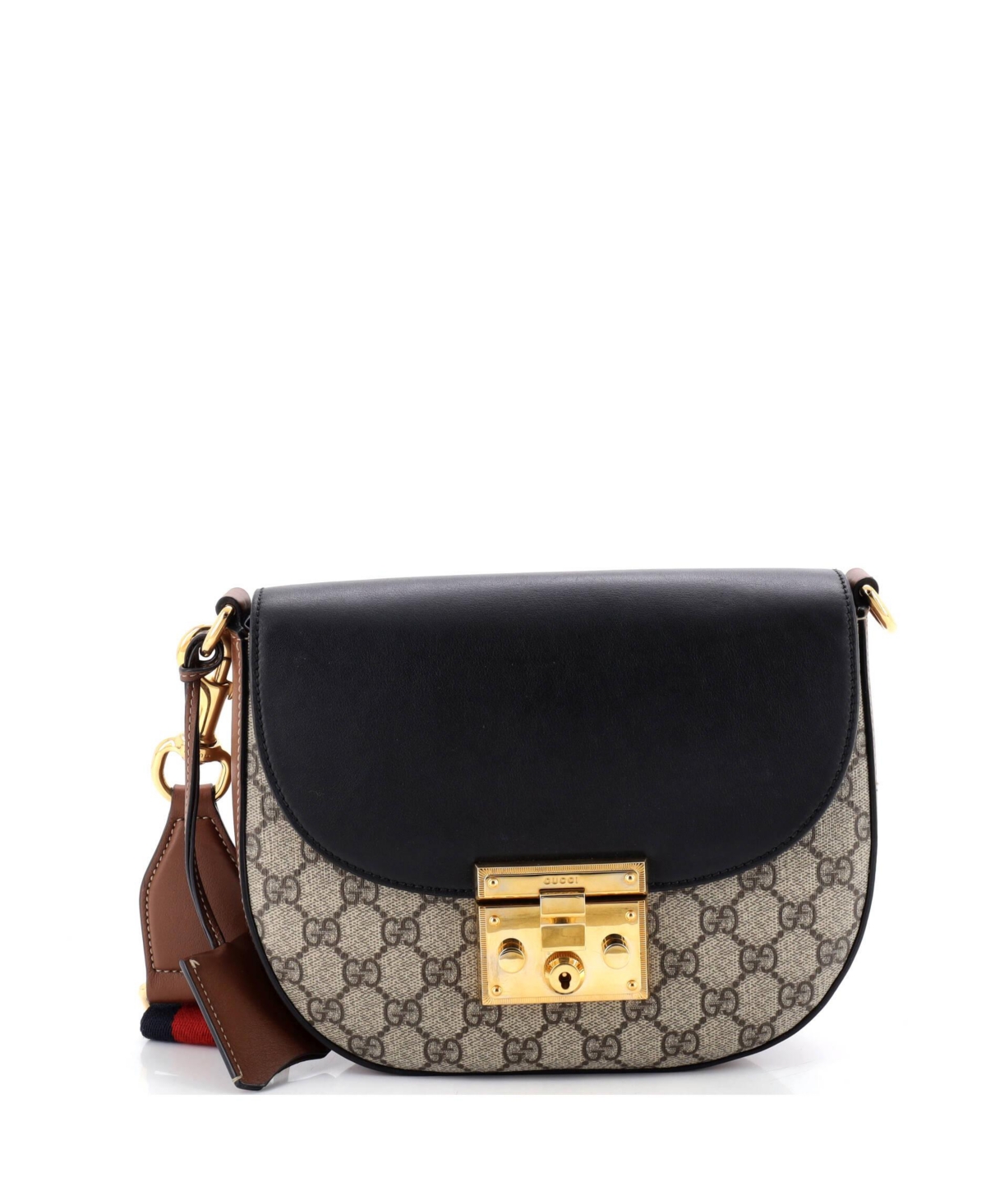 Click here for Pre-Owned Gucci Medium Padlock Saddle Shoulder Bag... prices