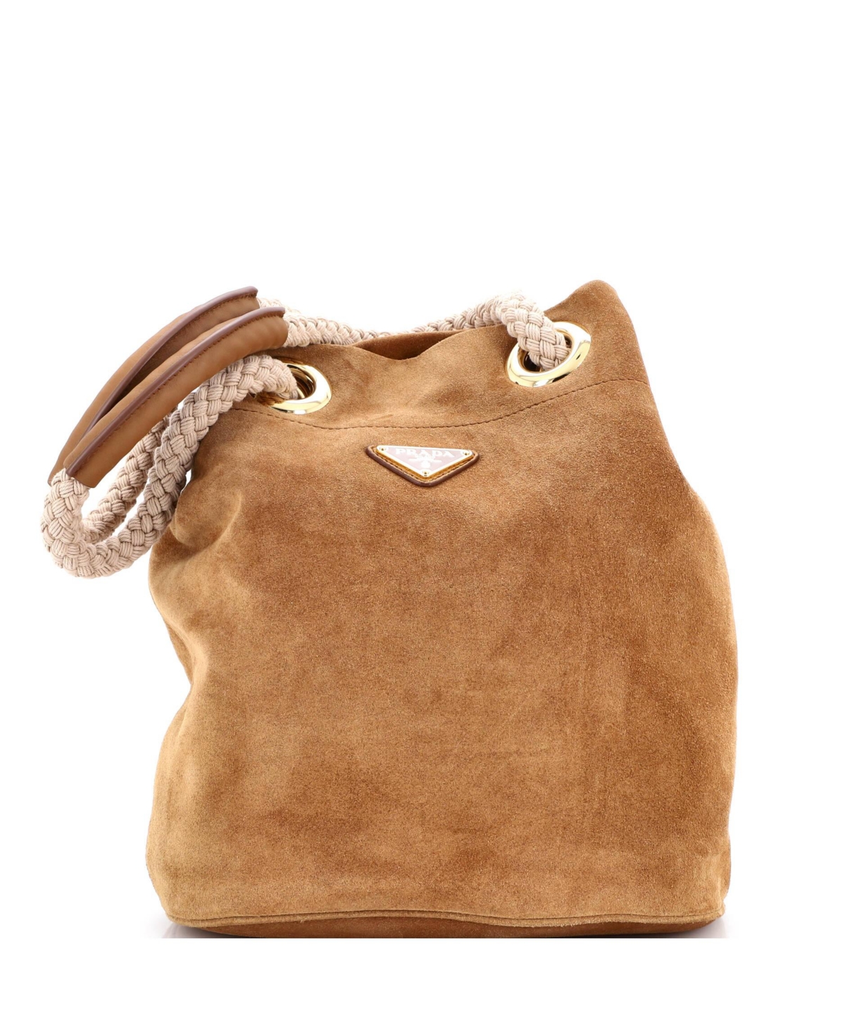 Click here for Pre-Owned Prada Medium Mariner Bucket Bag Suede -... prices