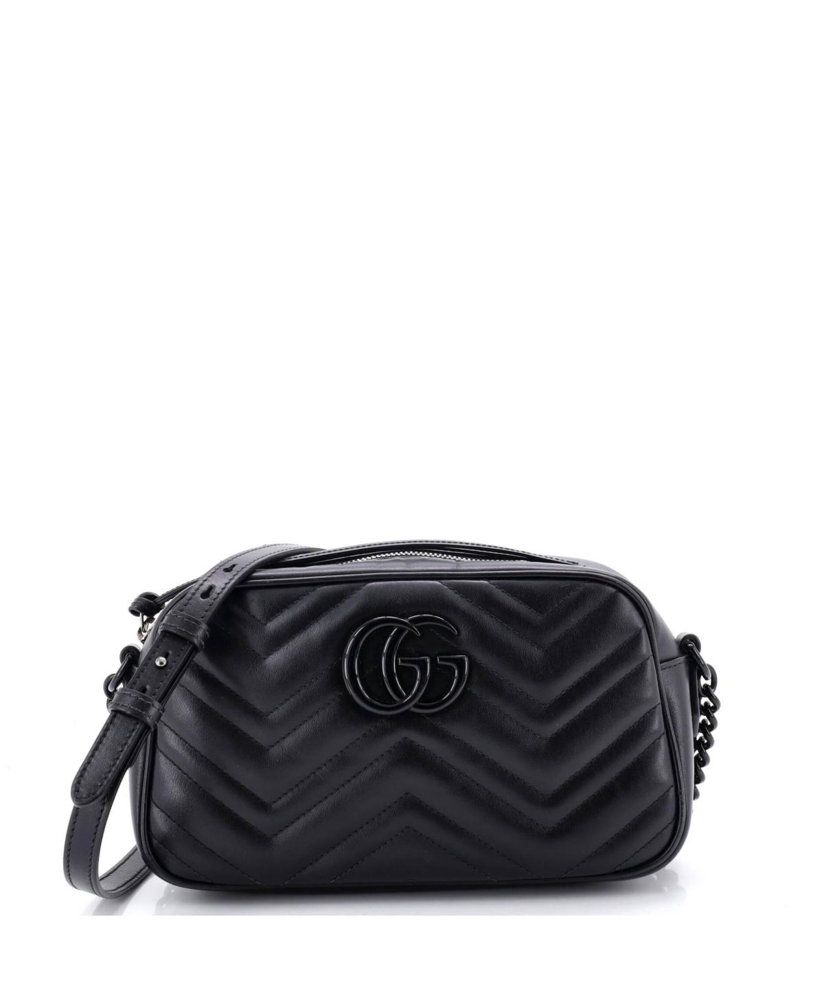 Click here for Pre-Owned Gucci Small Gg Marmont Monochrome Should... prices
