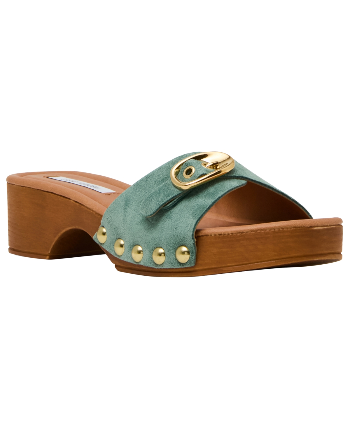Click here for Steve Madden Womens Fredi Wooden Slip-On Slide San... prices