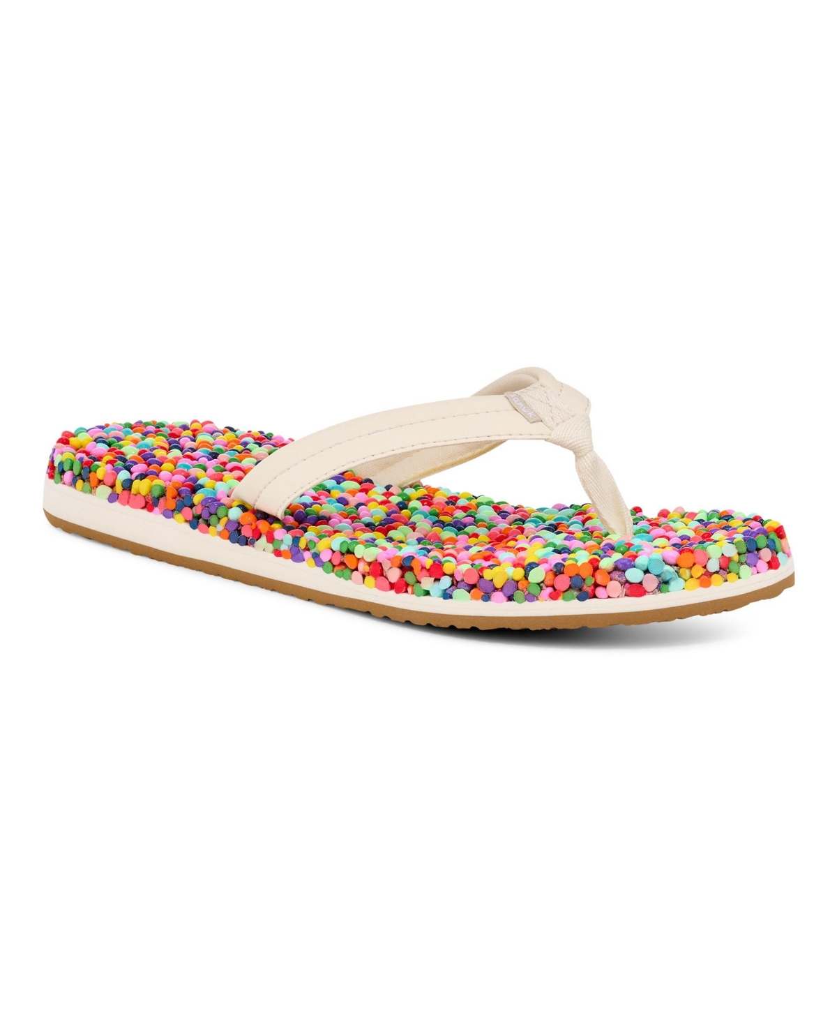 Click here for Sanuk Womens Bubblecush Sandals - Rainbow confetti prices