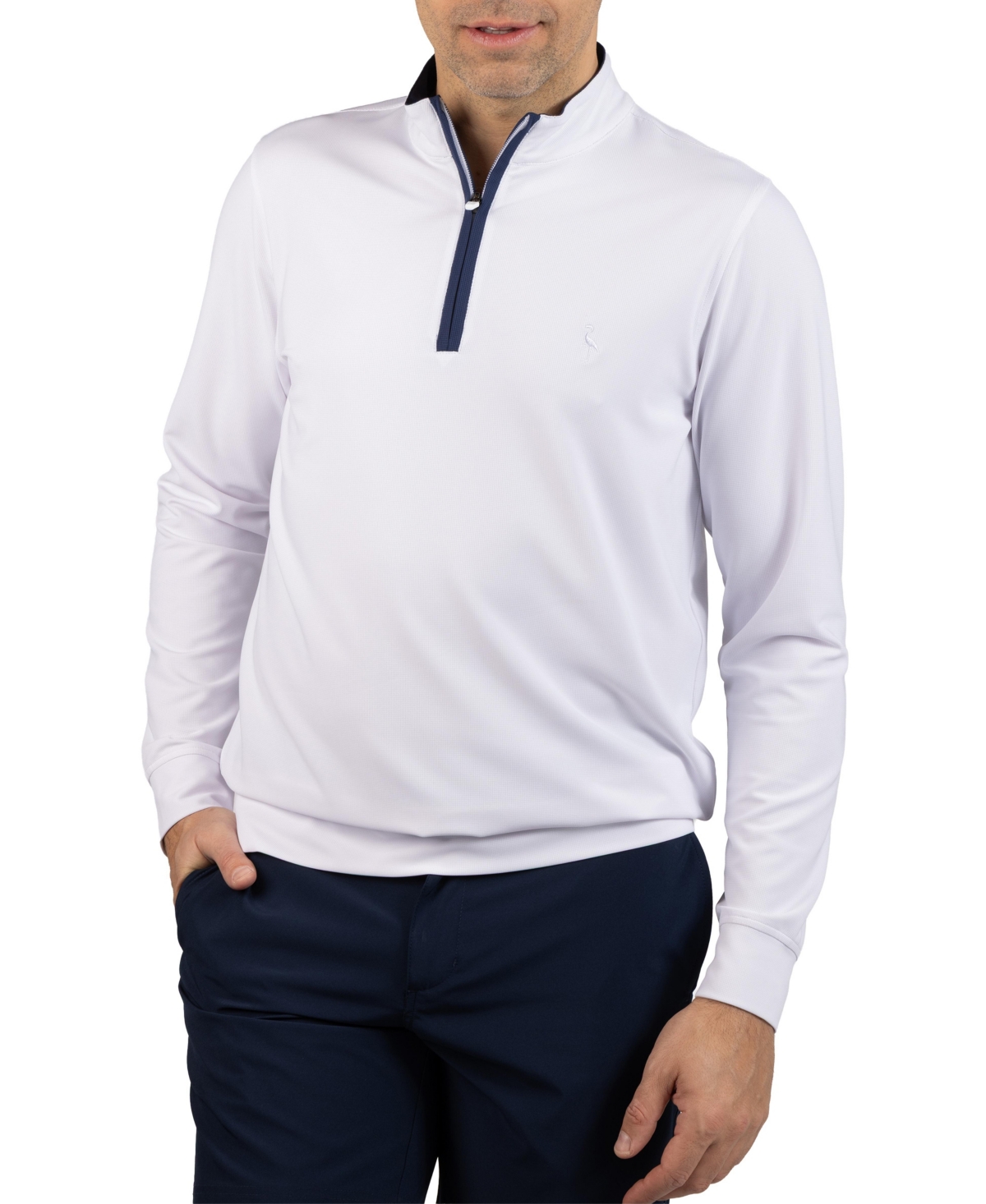 Click here for TailorByrd Mens Micro Grid Performance Quarter Zip... prices