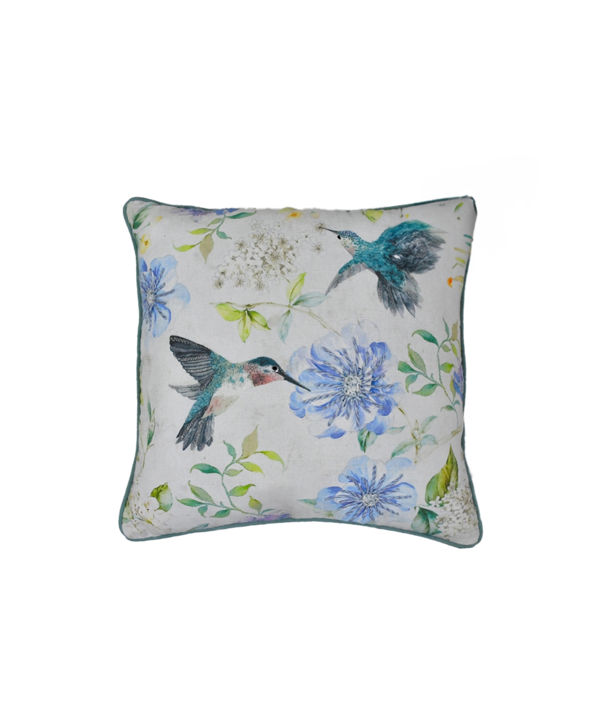 Click here for Loom House Hummingbird Flower Cotton Decorative Pi... prices