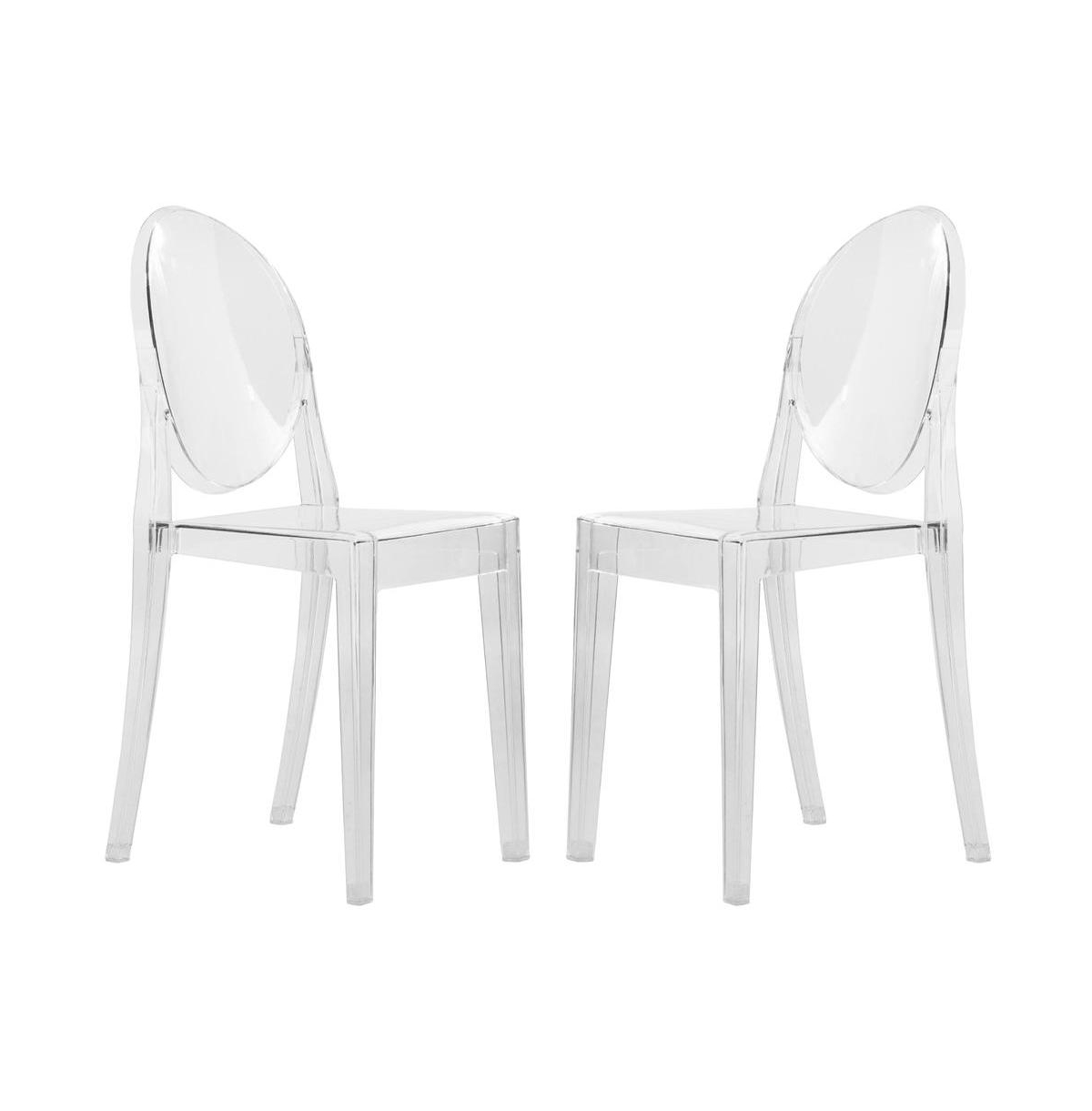 Click here for Marion Transparent Acrylic Modern Chair  Set of 2 prices