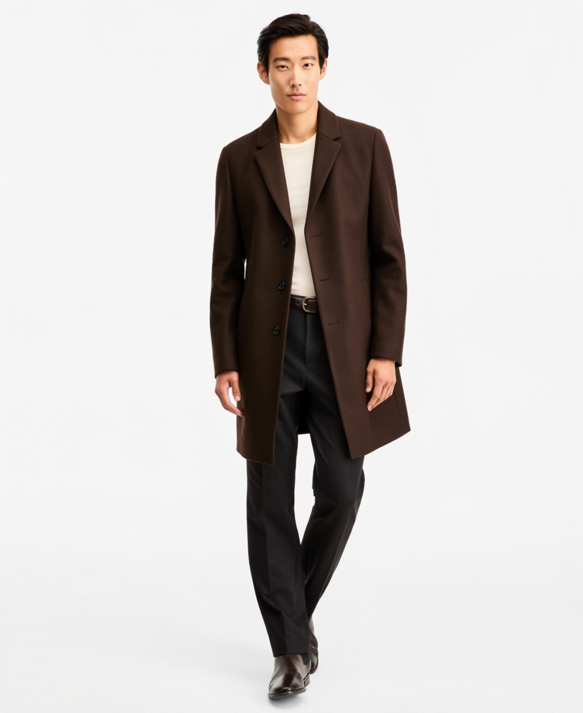 Click here for Hugo by Hugo Boss Mens Slim-Fit Wool-Cashmere Over... prices