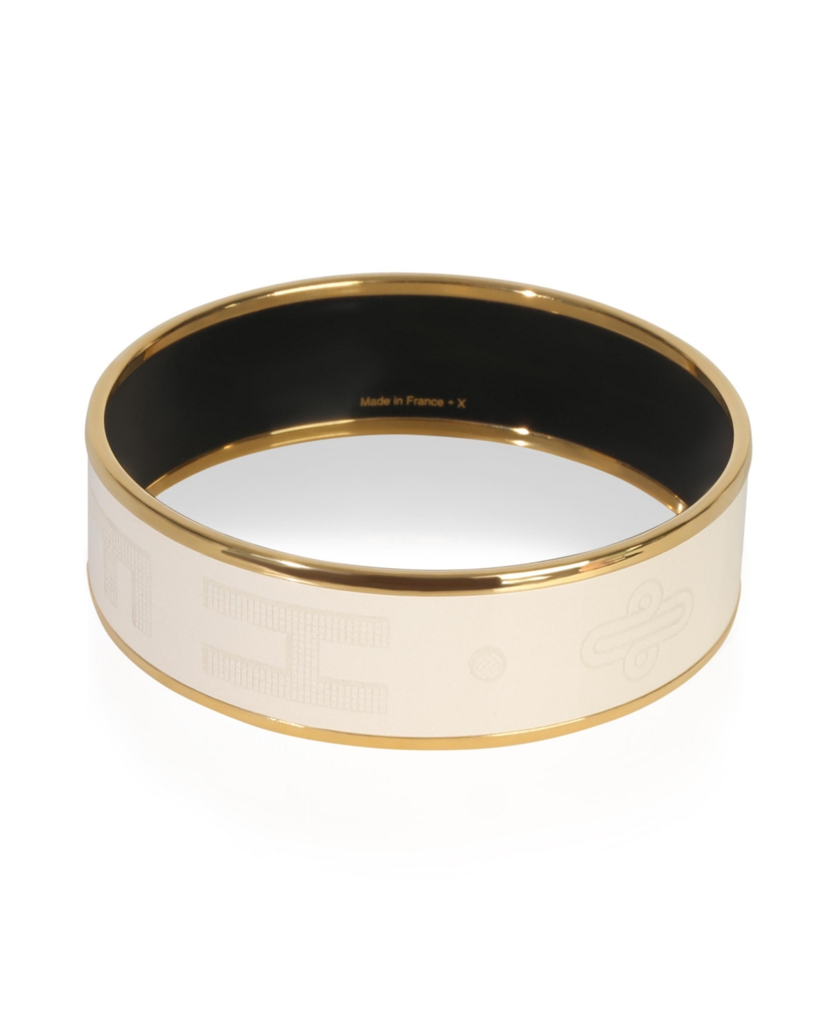 Click here for Pre-Owned Hermes Gold-Plated Enamel Sellier Bracel... prices
