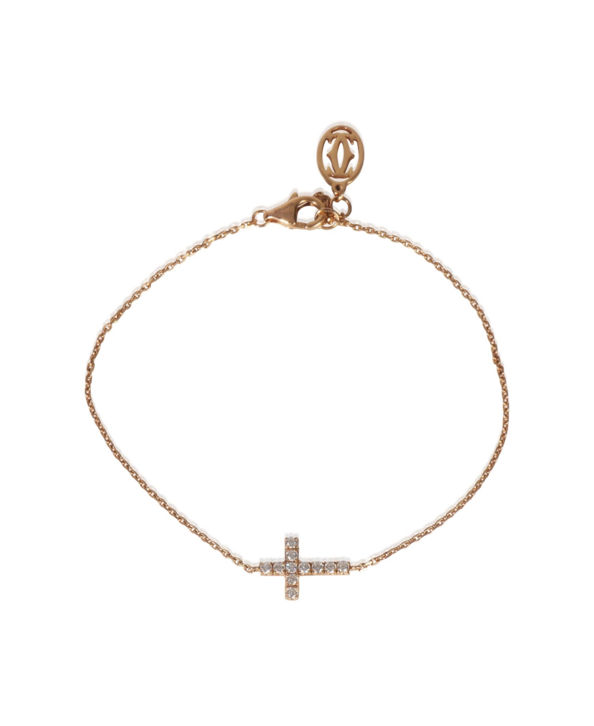 Click here for Pre-Owned Cartier Rose Gold Diamond Symbols Cross... prices