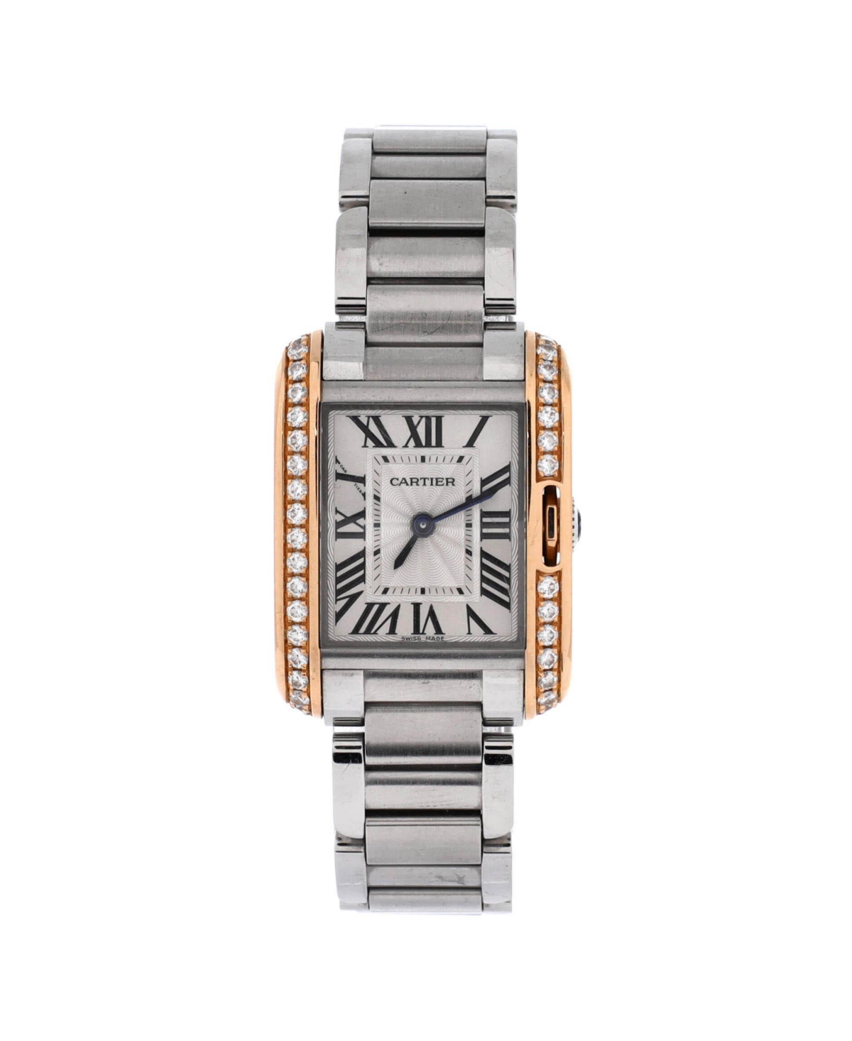 Click here for Pre-Owned Cartier Tank Anglaise Quartz Watch in St... prices