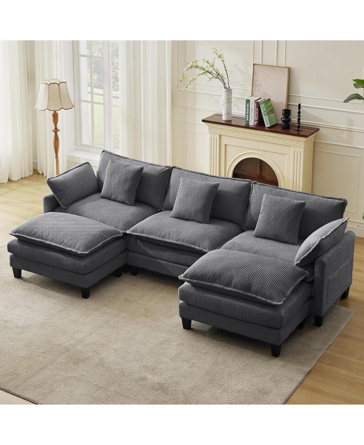 Click here for gaomon 112" Modular Sectional Sofa  U-Shaped... prices