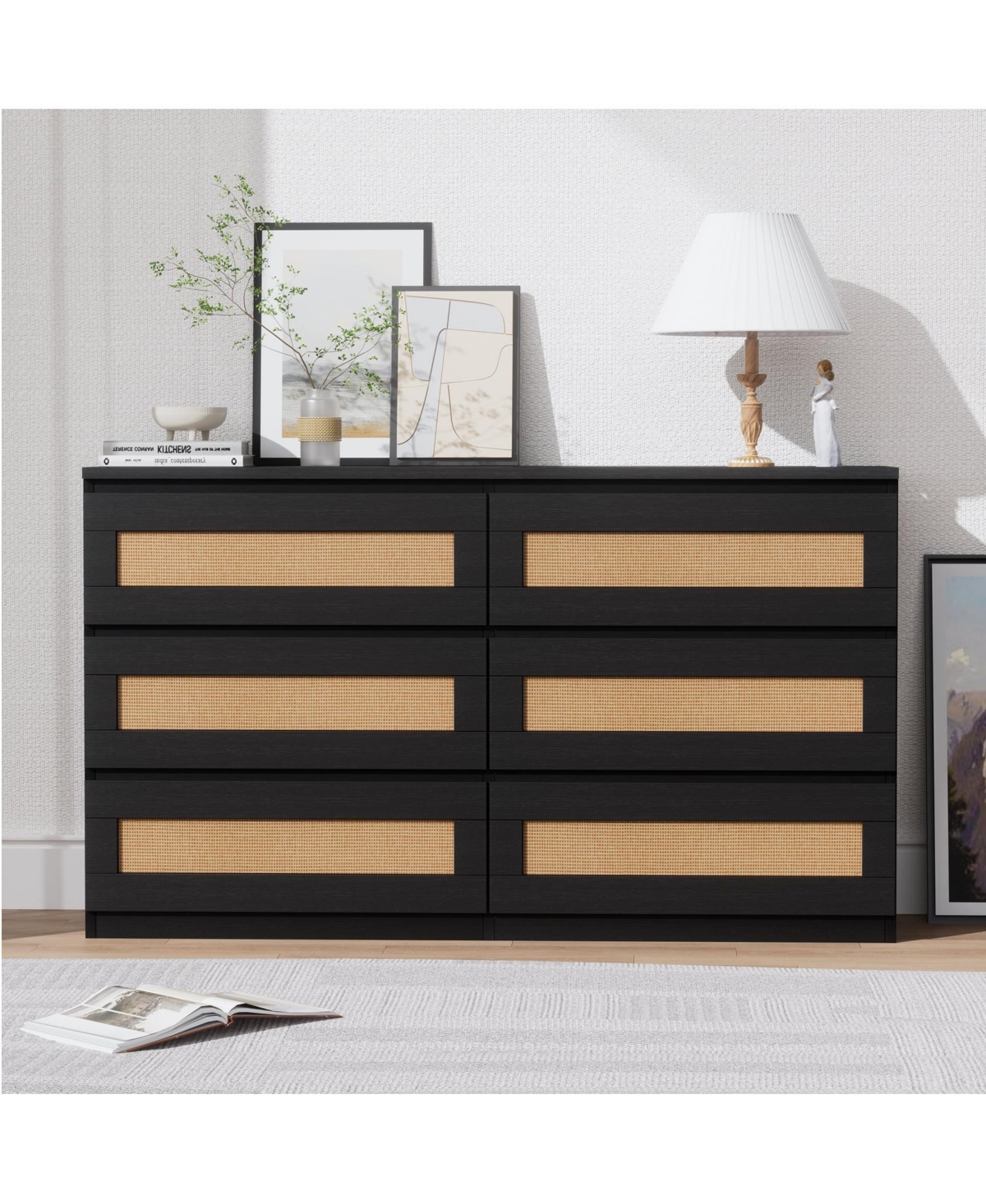 Click here for gaomon Storage Cabinet  6 Drawer Faux Wicker Chest... prices