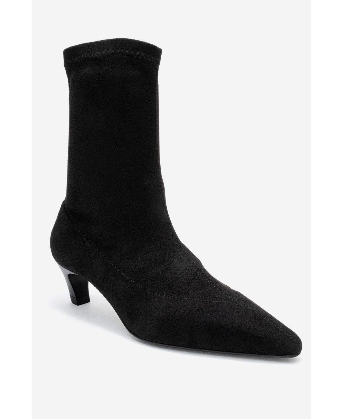 Click here for Prologue Shoes Womens Alora Kitten Heel Boot - Bla... prices