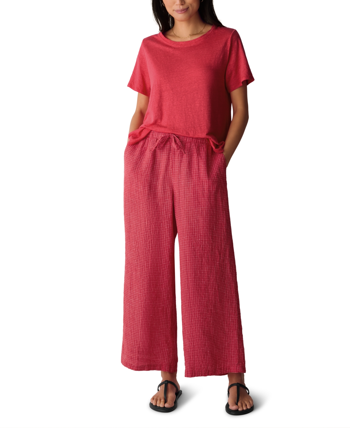 Click here for Eileen Fisher Womens Wide-Leg Ankle-Length Pants -... prices