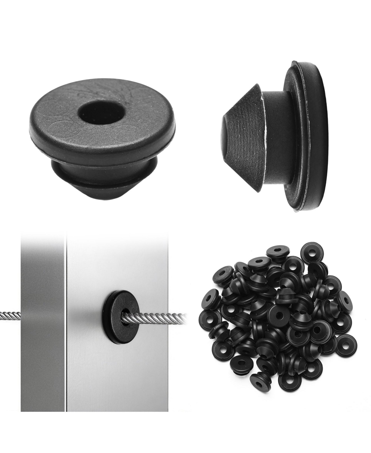 Click here for Yescom 60PCS Cable Railing Rubber Grommets Protect... prices