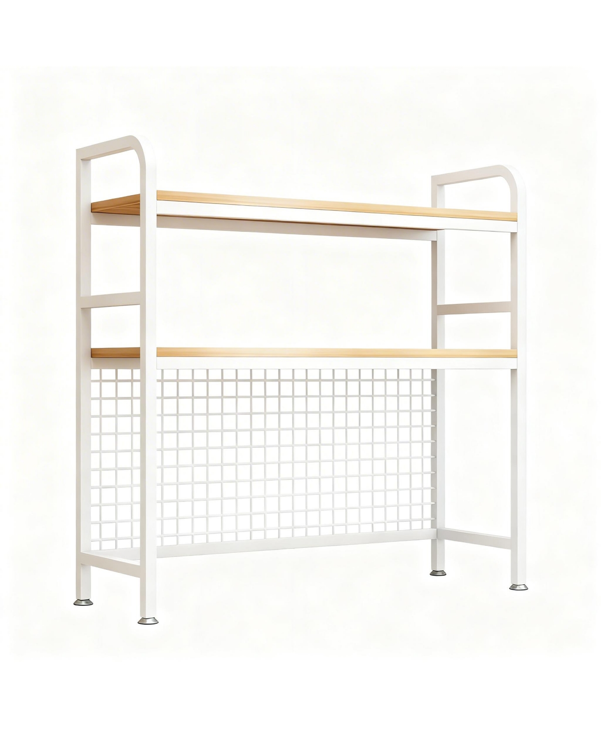 Click here for Yigii 2-Tier Desktop Hutch Bookshelf Metal Grid Pa... prices