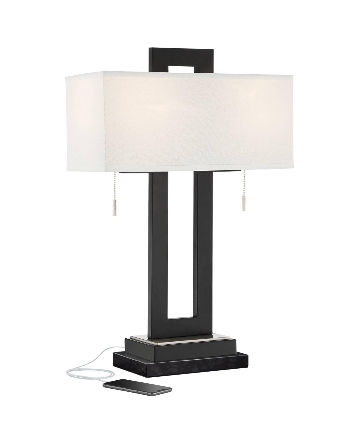 Click here for 360 Lighting Neil Modern Table Lamp with Marble Ri... prices