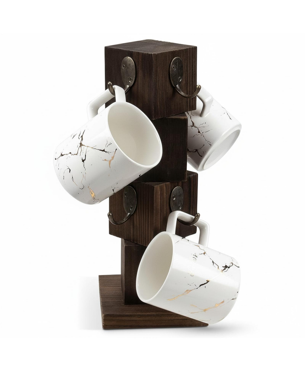Click here for Yigii Rustic Solid Wood Coffee Mug Holder Tree 8 H... prices