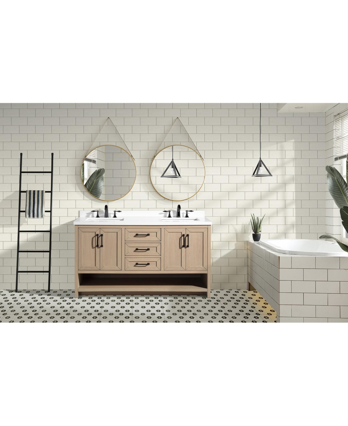 Click here for Ari Bath Venice 60" Bathroom Vanity Oak - Oak prices