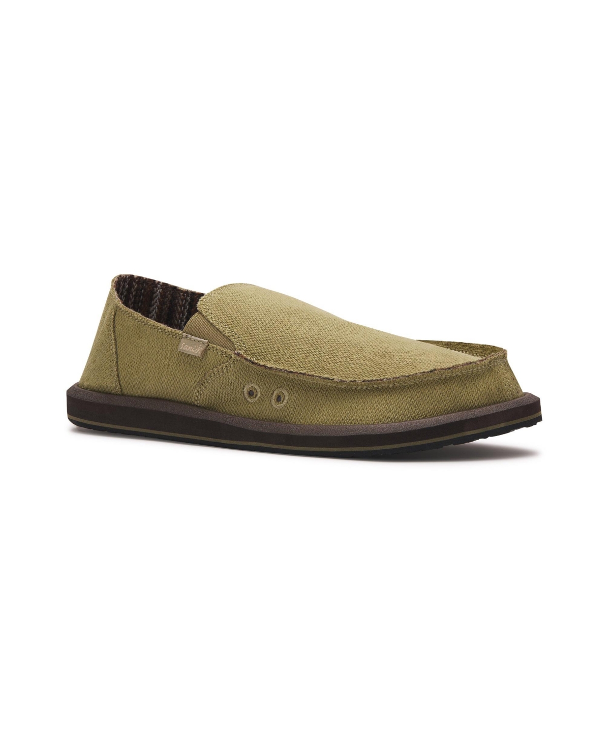 Click here for Sanuk Mens Hemp Loafers - Dusty olive prices