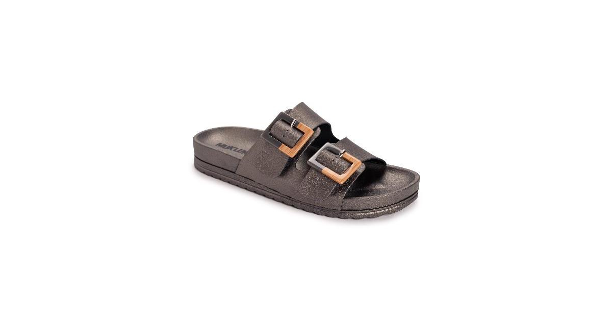 Click here for Muk Luks Womens Grand Cayman Sandal - Pewter prices