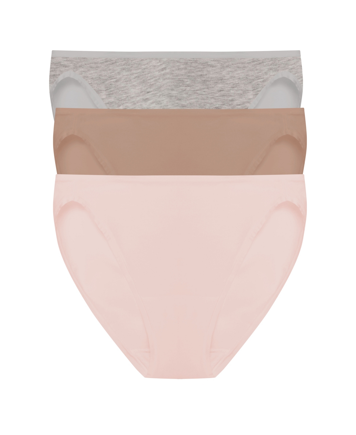 Click here for Bliss Bare Cotton Bi - Light Grey Heather/Buff/Pea... prices