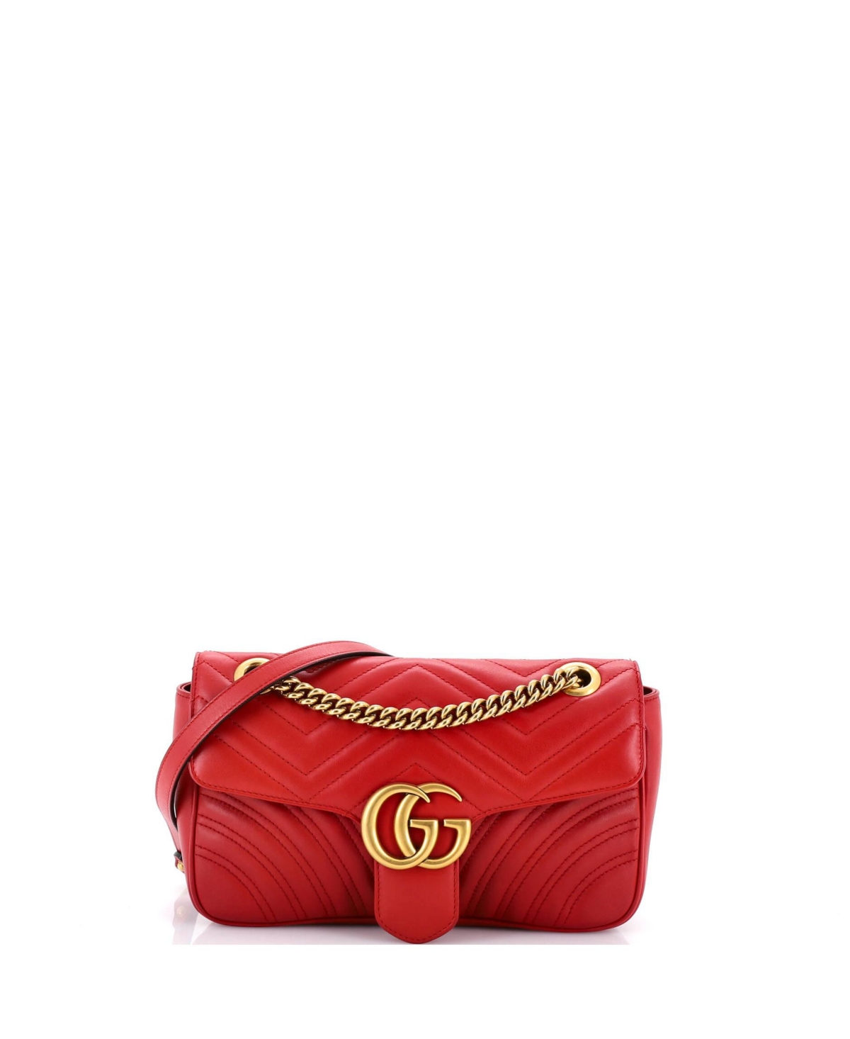 Click here for Pre-Owned Gucci Small Gg Marmont Flap Bag Matelass... prices