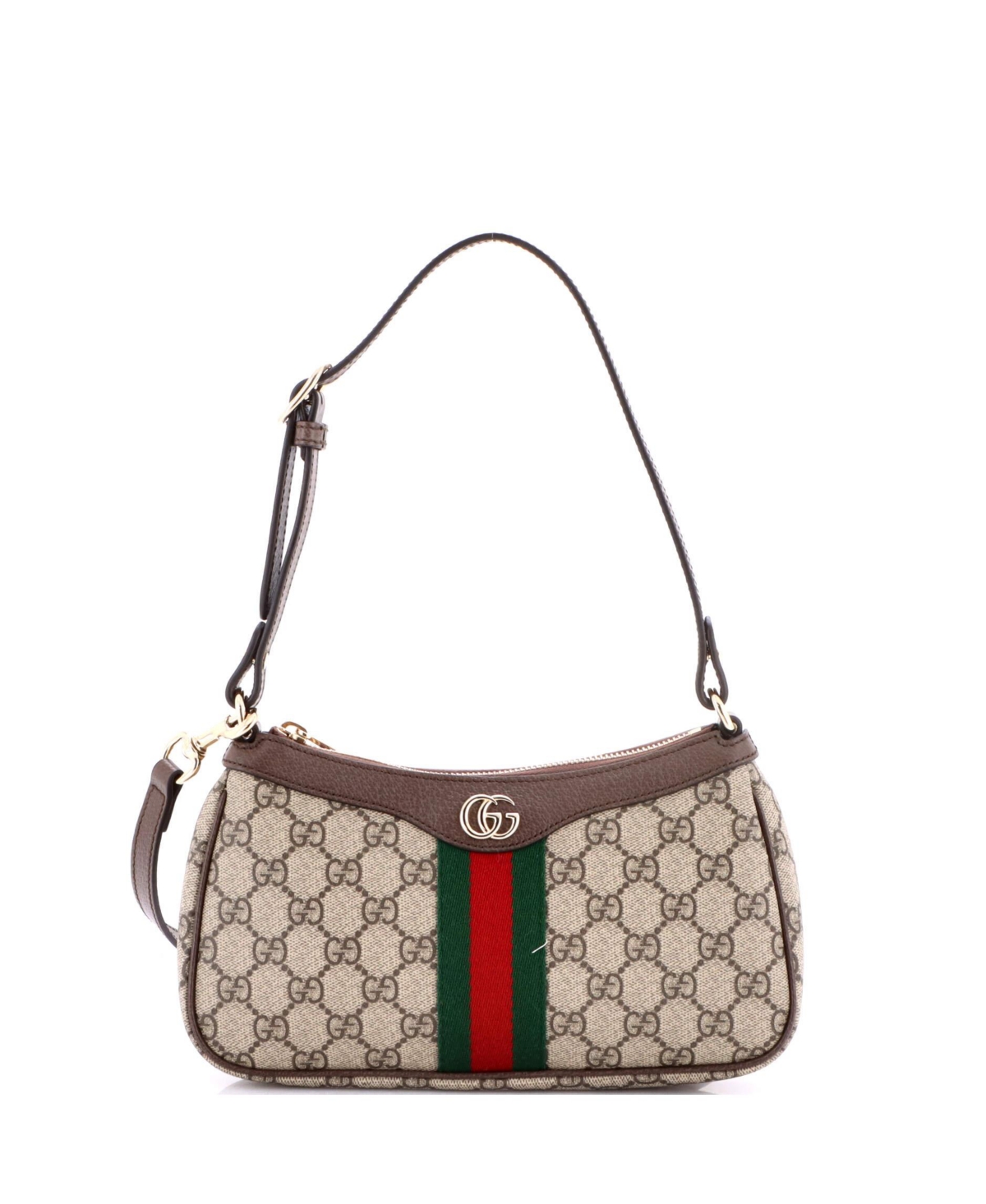Click here for Pre-Owned Gucci Small Ophidia Web Zip Pochette Sho... prices