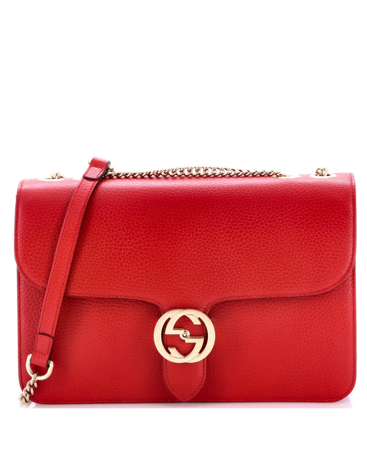 Click here for Pre-Owned Gucci Medium Interlocking Shoulder Bag L... prices