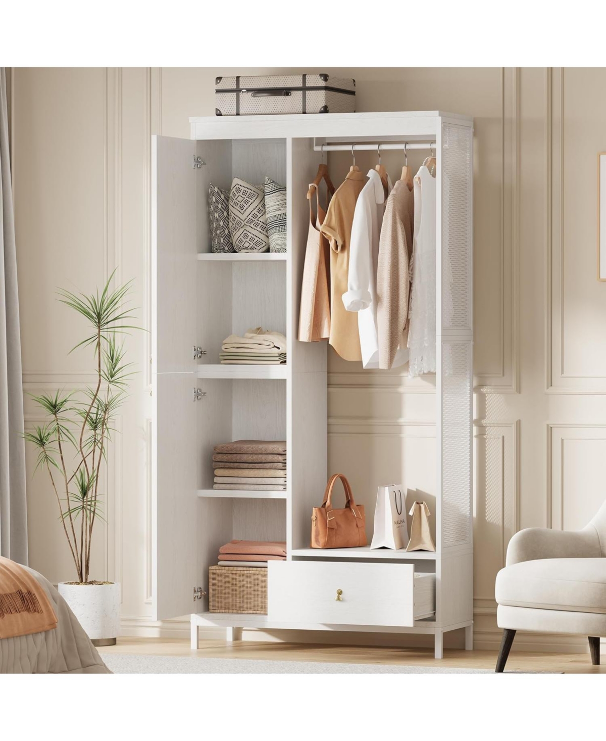 Click here for gaomon 78.9" Armoire Wardrobe Closet with She... prices