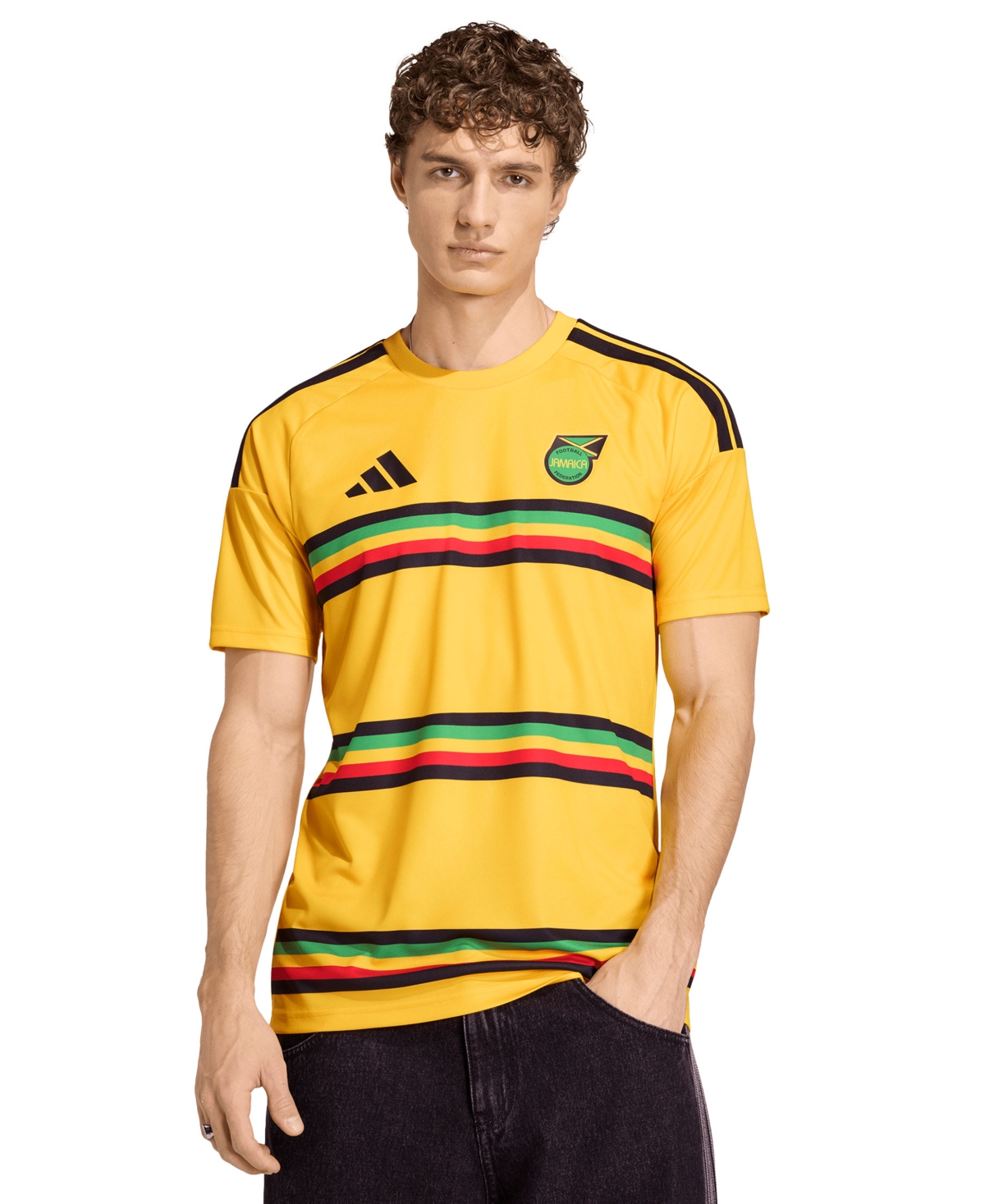 Click here for adidas Mens Jamaica 26 Fan Short-Sleeve Jersey - Y... prices