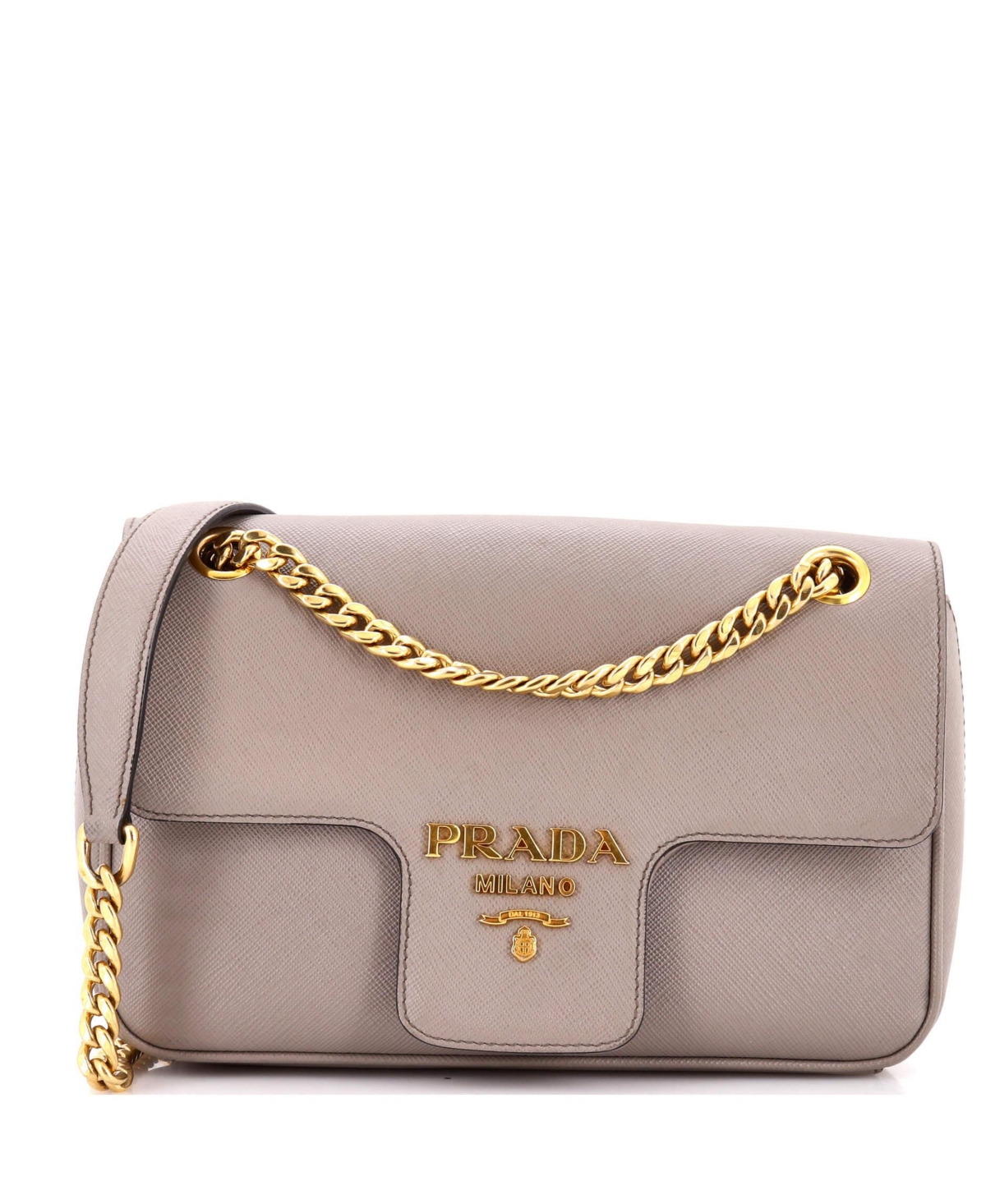 Click here for Pre-Owned Prada Small Pattina Flap Shoulder Bag Sa... prices