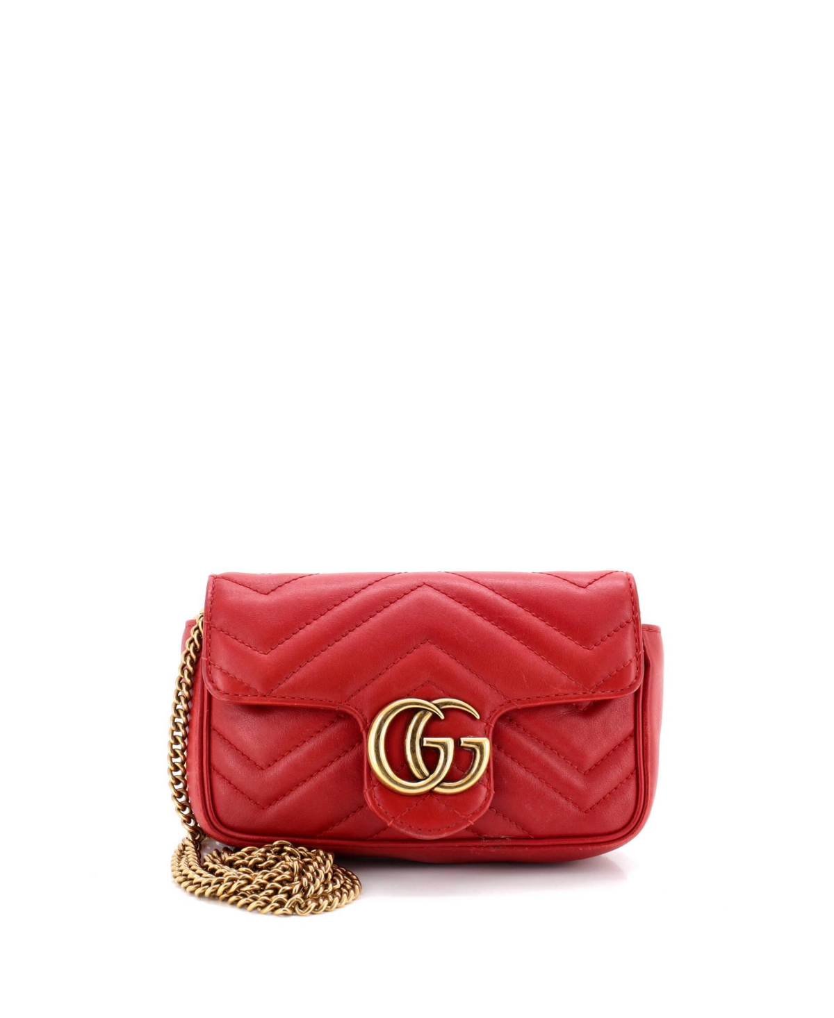 Click here for Pre-Owned Gucci Super Mini Gg Marmont Flap Bag Mat... prices