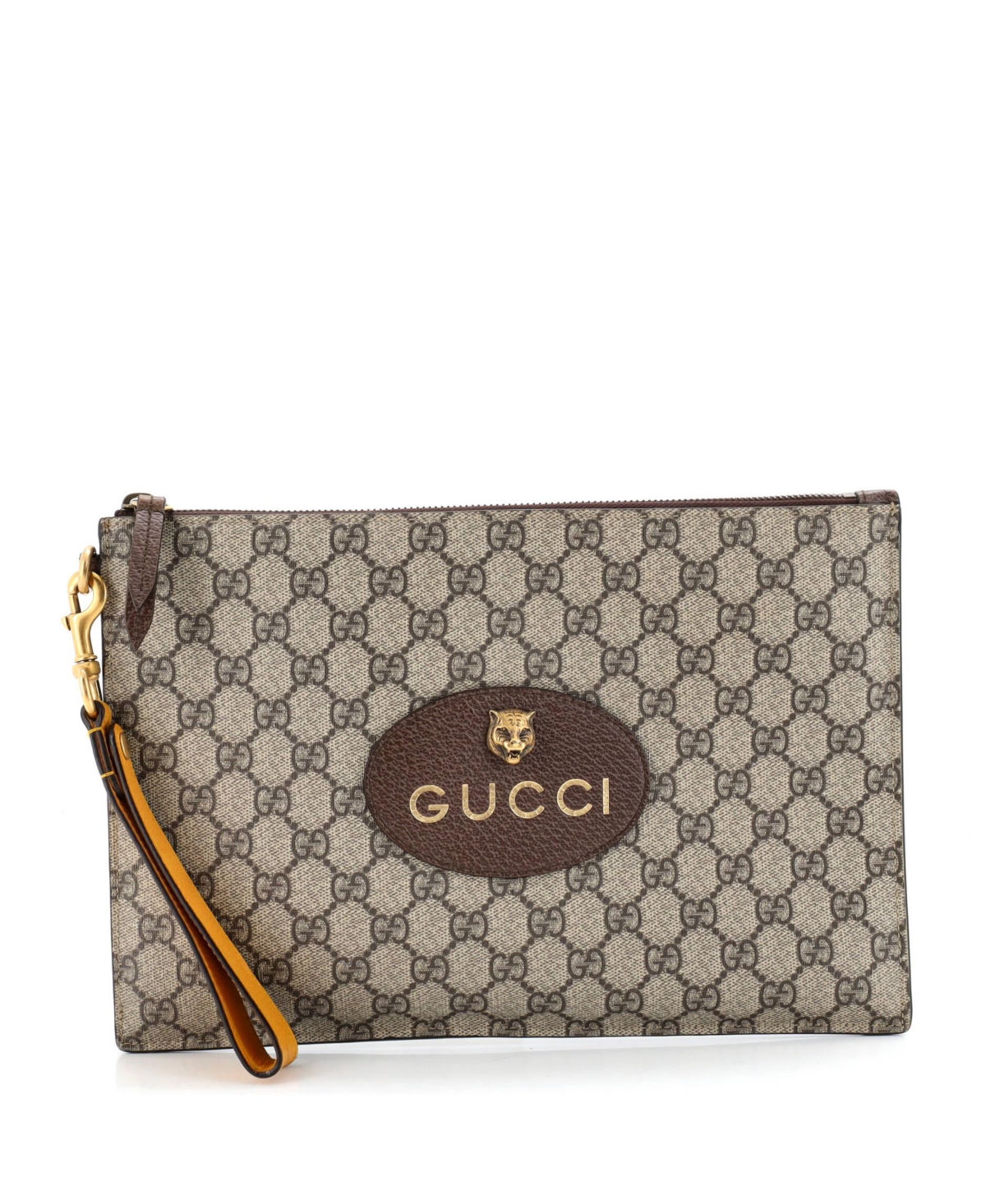Click here for Pre-Owned Gucci Neo Vintage Wristlet Pouch Gg Coat... prices