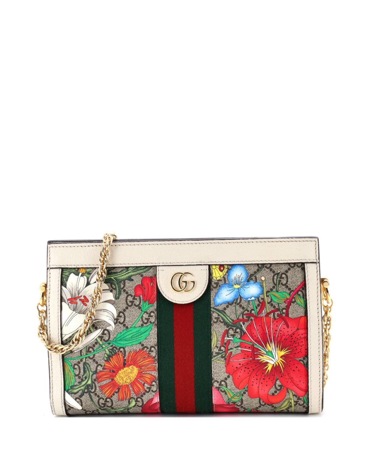Click here for Pre-Owned Gucci Small Ophidia Chain Shoulder Bag F... prices
