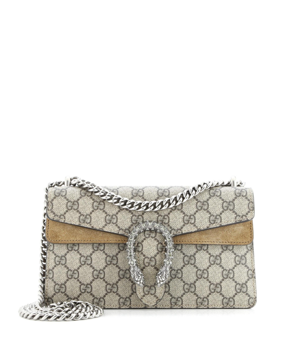Click here for Pre-Owned Gucci Small Dionysus Bag Gg Coated Canva... prices
