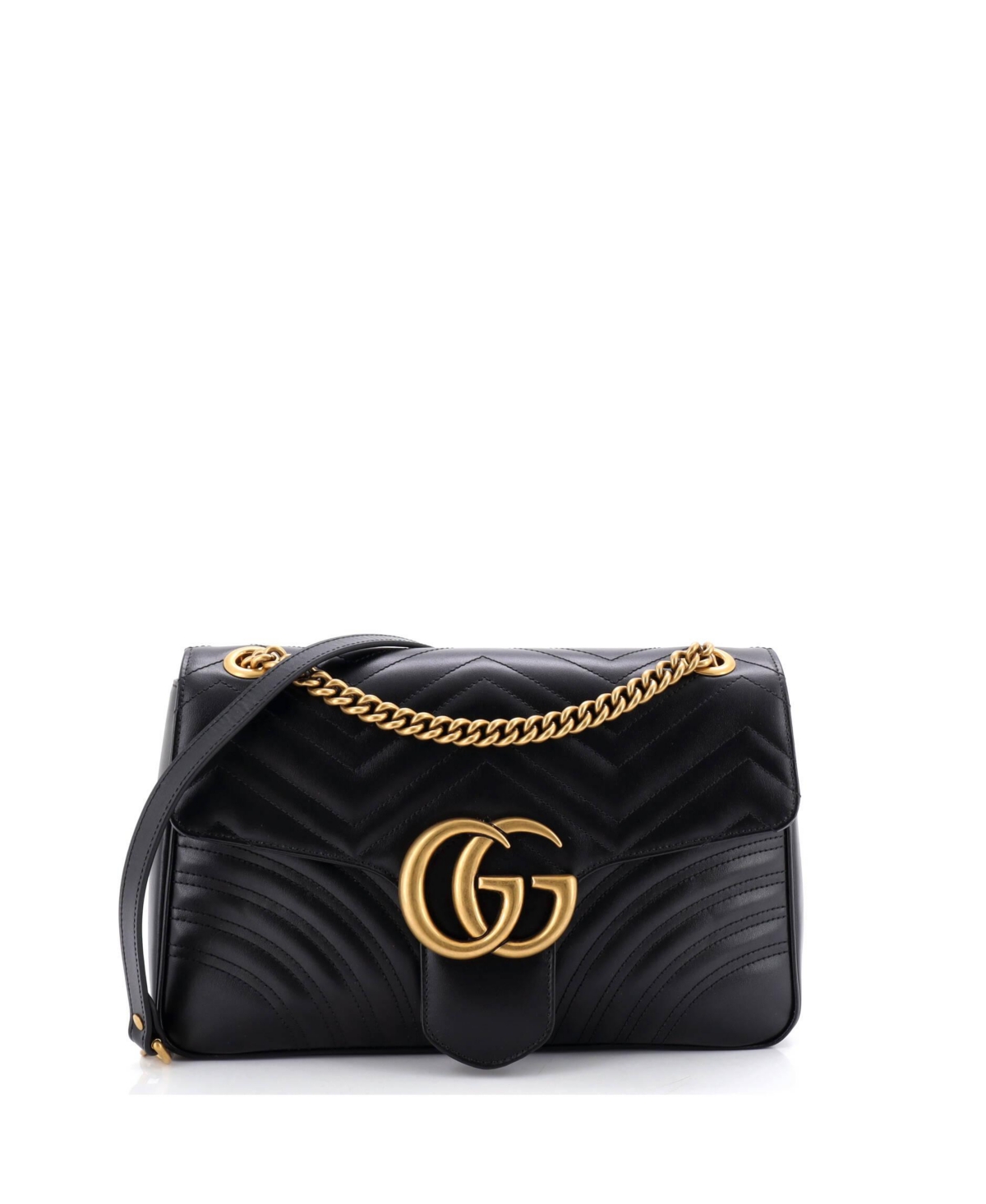 Click here for Pre-Owned Gucci Medium Gg Marmont Flap Bag Matelas... prices