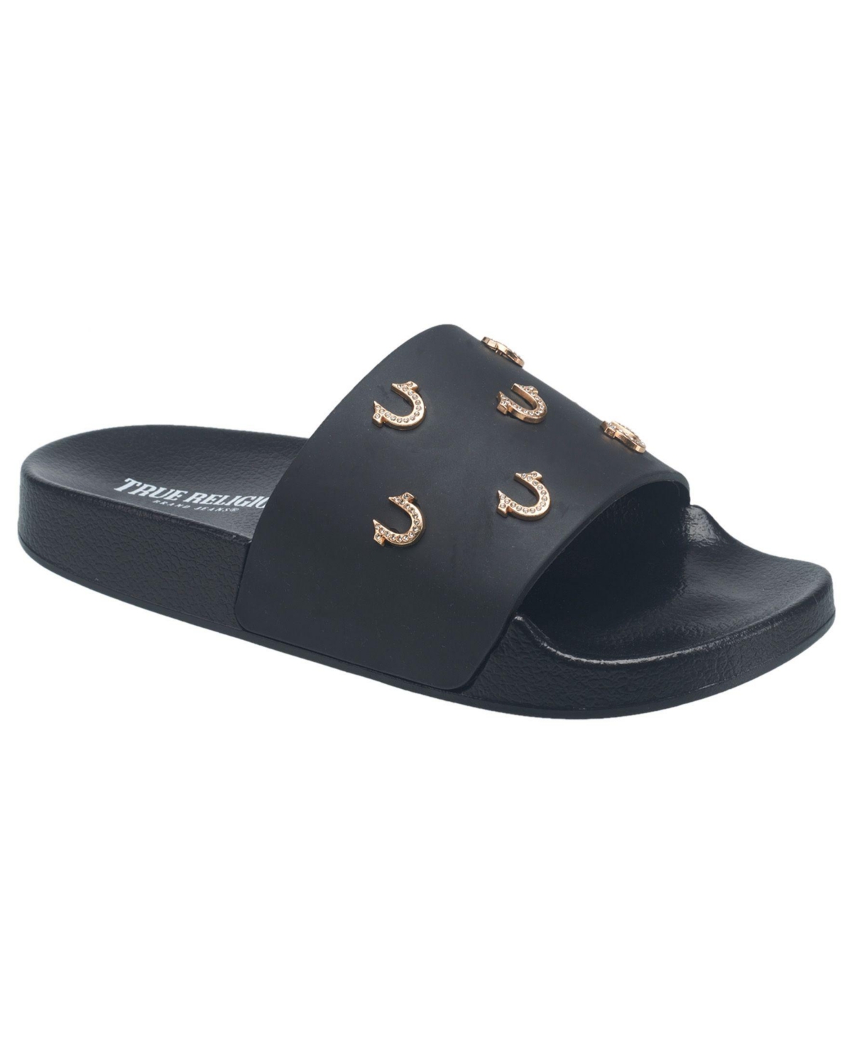 Click here for True Religion Womens Kash Pool Slide - Black prices