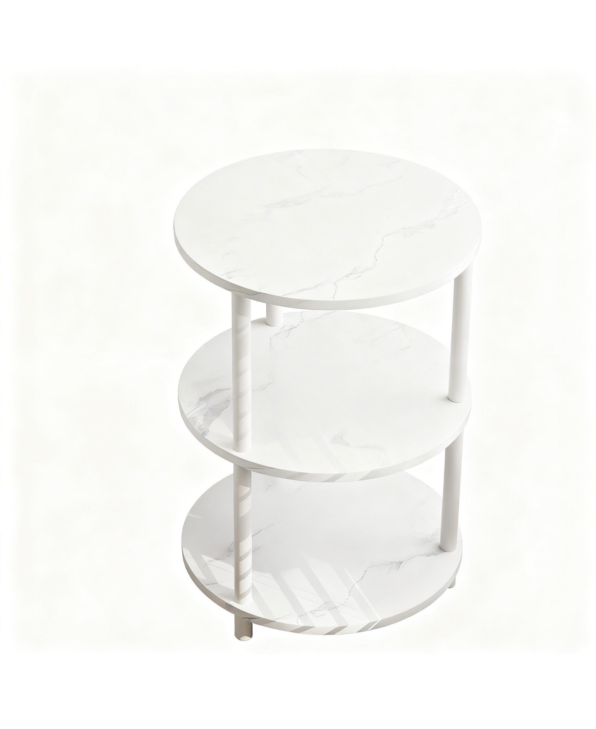 Click here for Yigii Small Round End Table 3 Tier Industrial Nigh... prices