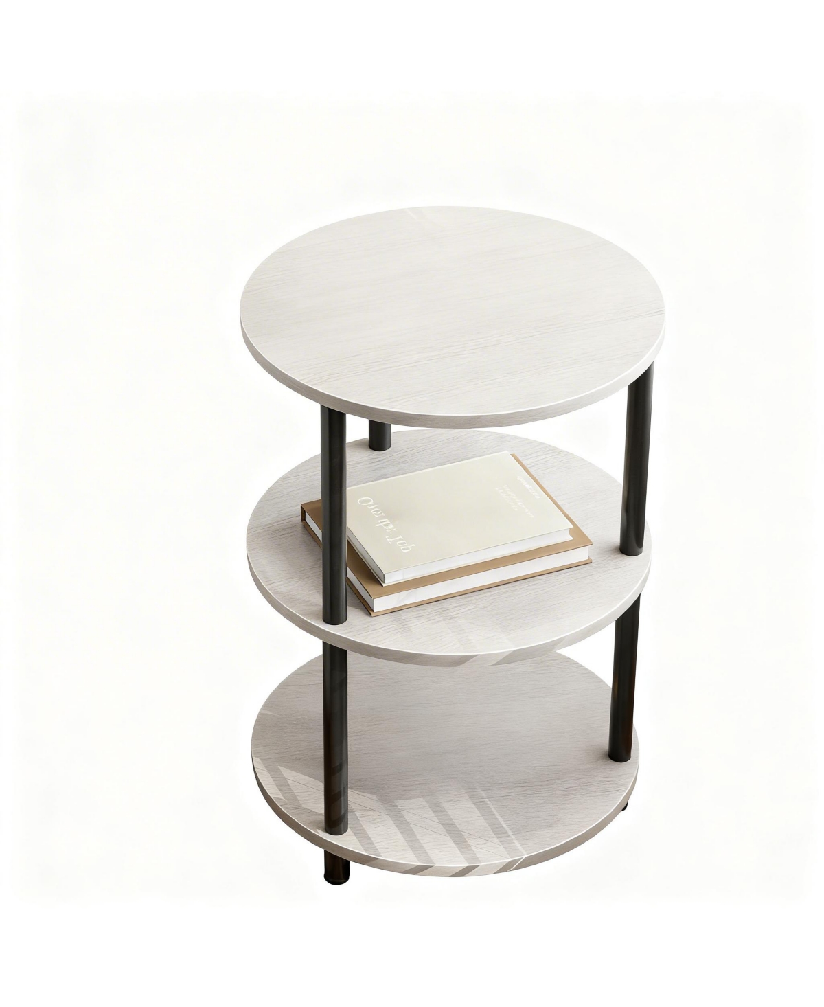 Click here for Yigii Small Round End Table 3 Tier Industrial Nigh... prices
