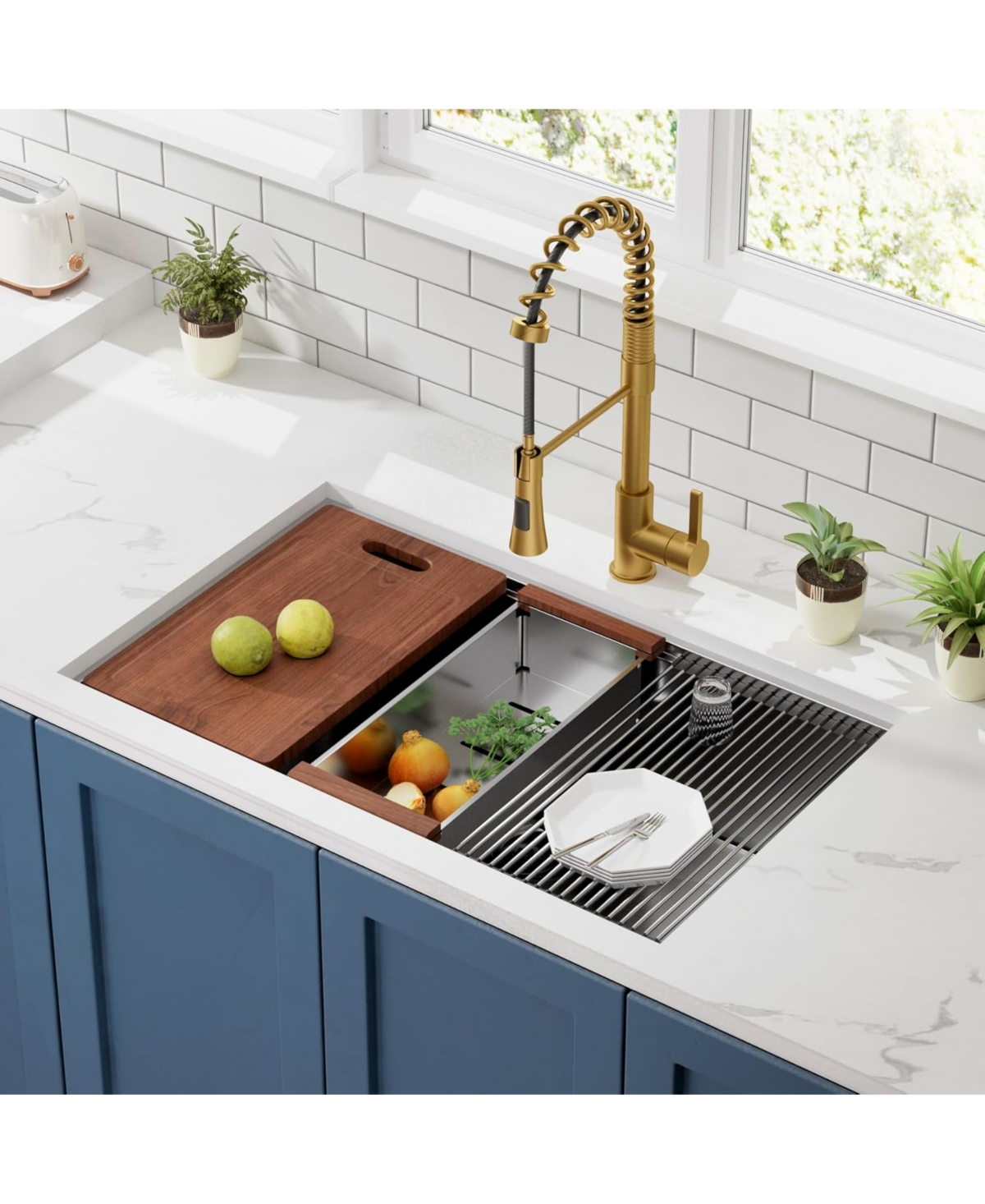 Click here for Busdays 32 x 18 inch Undermount Workstation Sink... prices