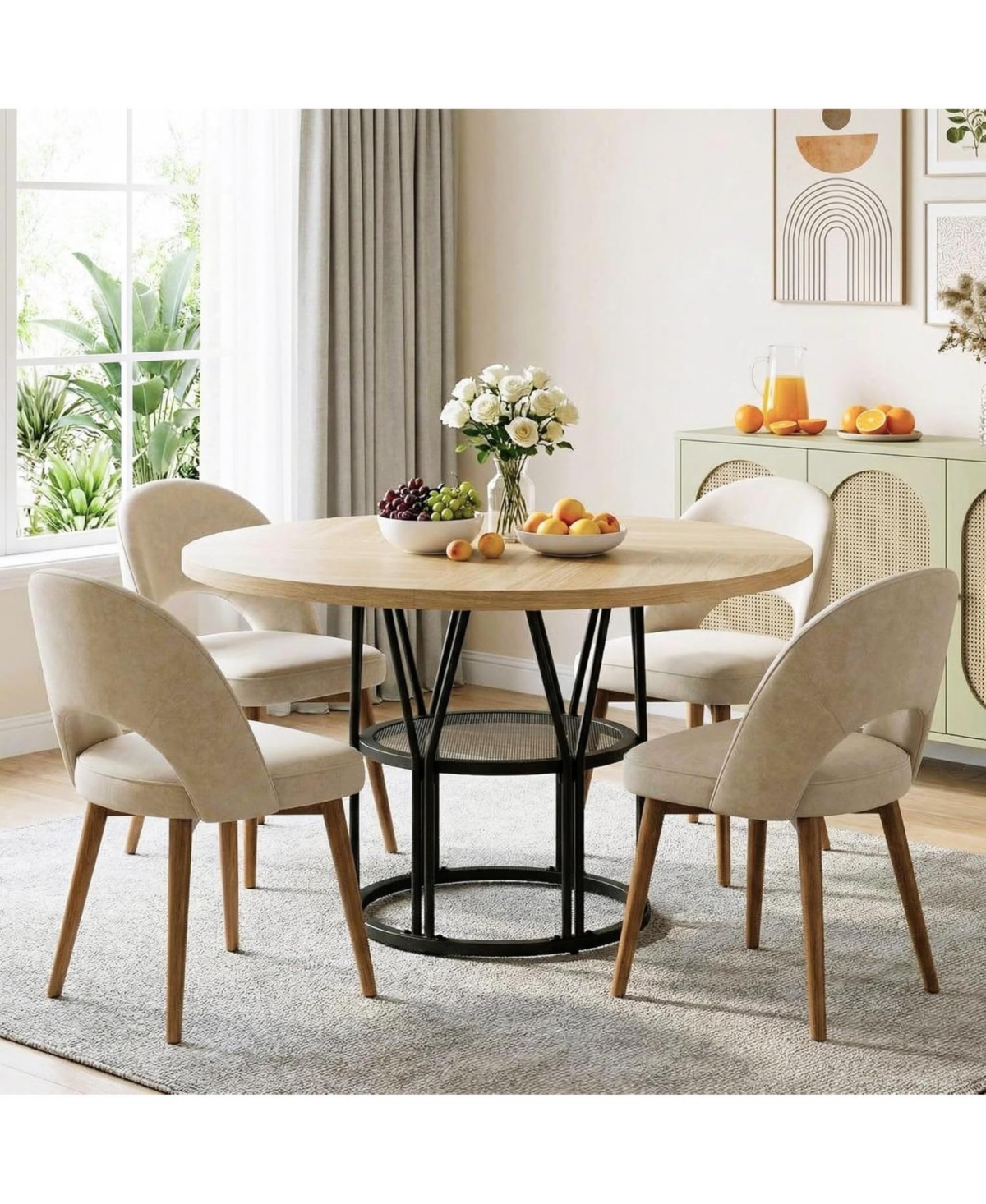 Click here for gaomon Round Table - 47”Kitchen Table for 4... prices