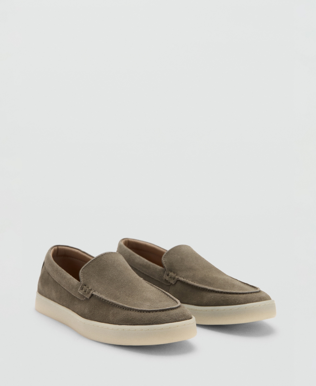 Click here for Mango Mens Split Leather Shoes - Khaki prices