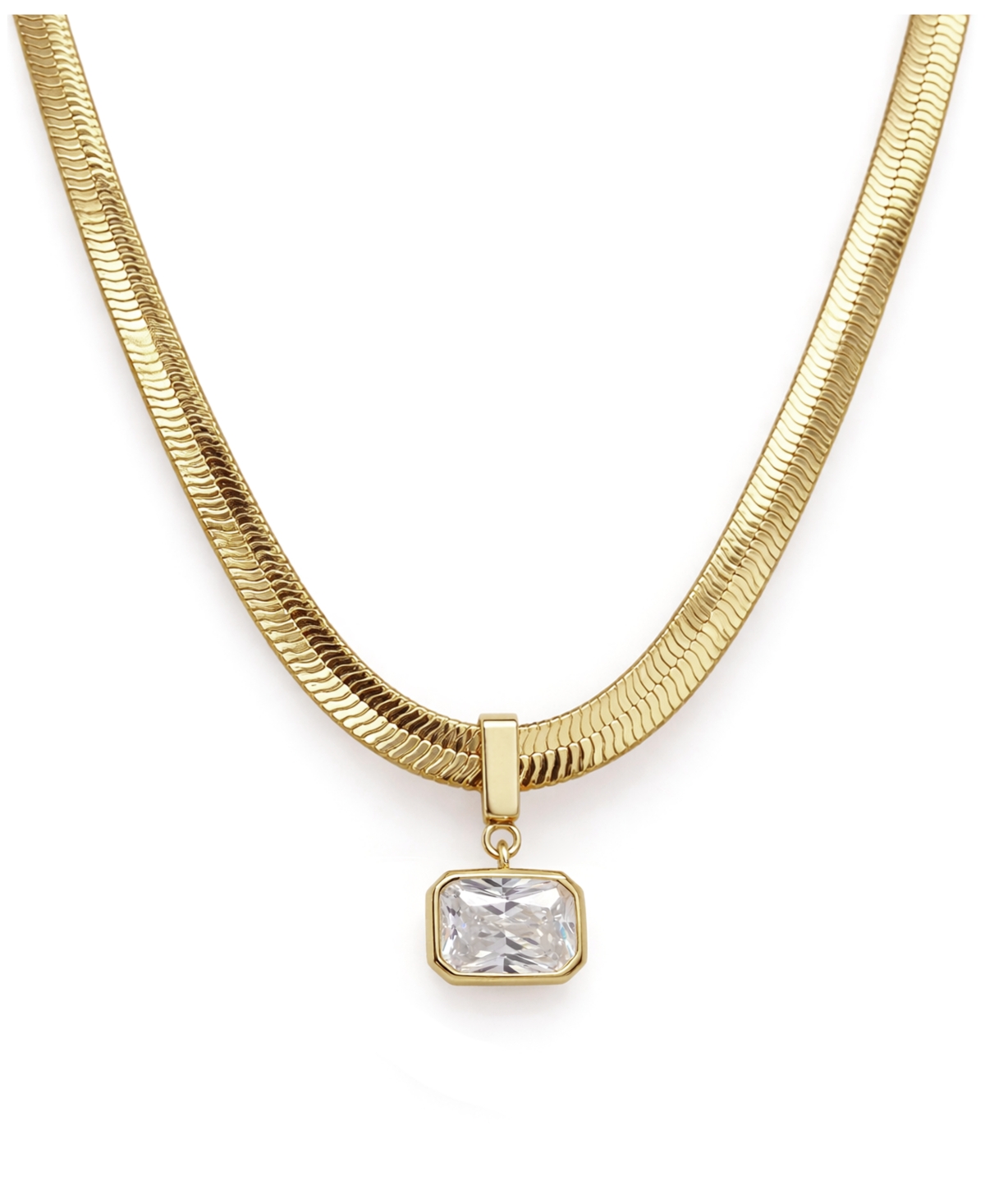 Click here for And Now This Clear Cubic Zirconia Chain Necklace -... prices