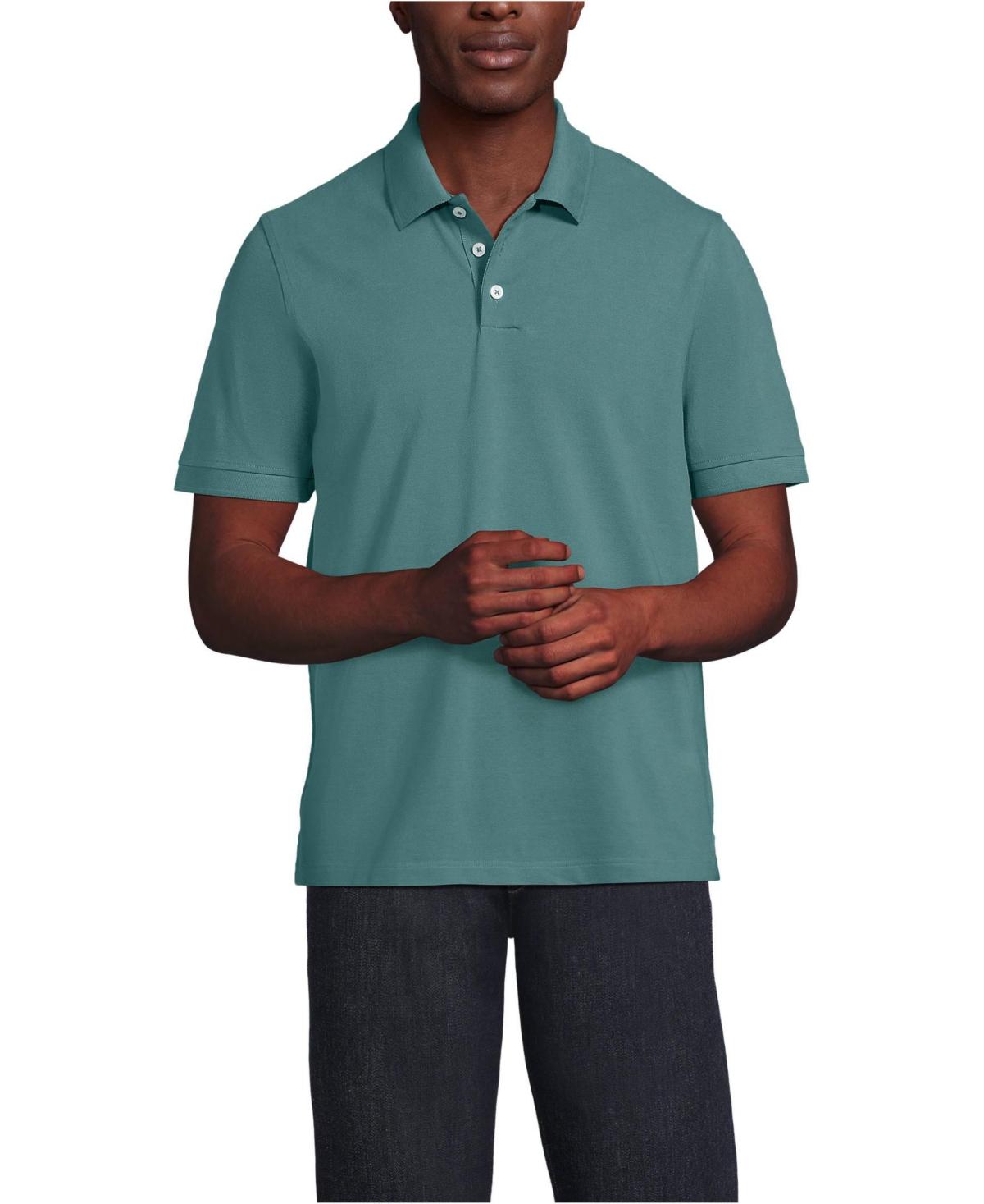 Click here for Lands End Mens Short Sleeve Performance Mesh Pique... prices