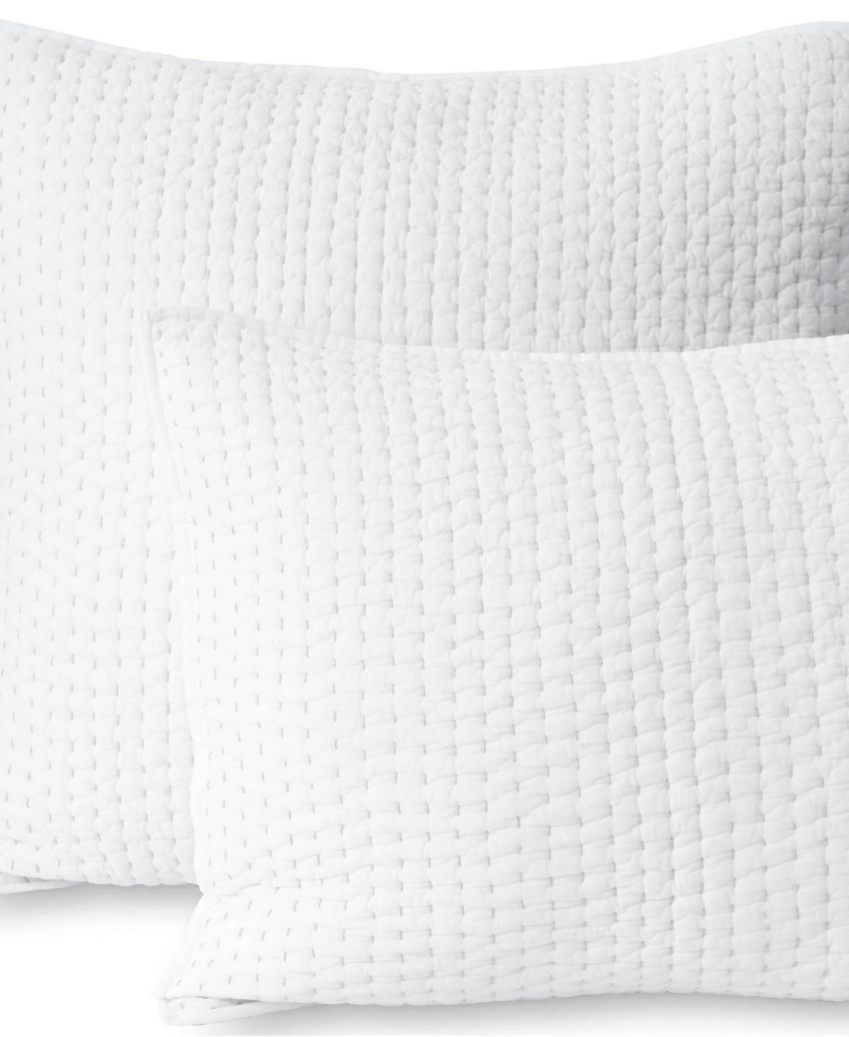 Click here for Lands End Seed Stitch Quilted Pillow Sham - White prices