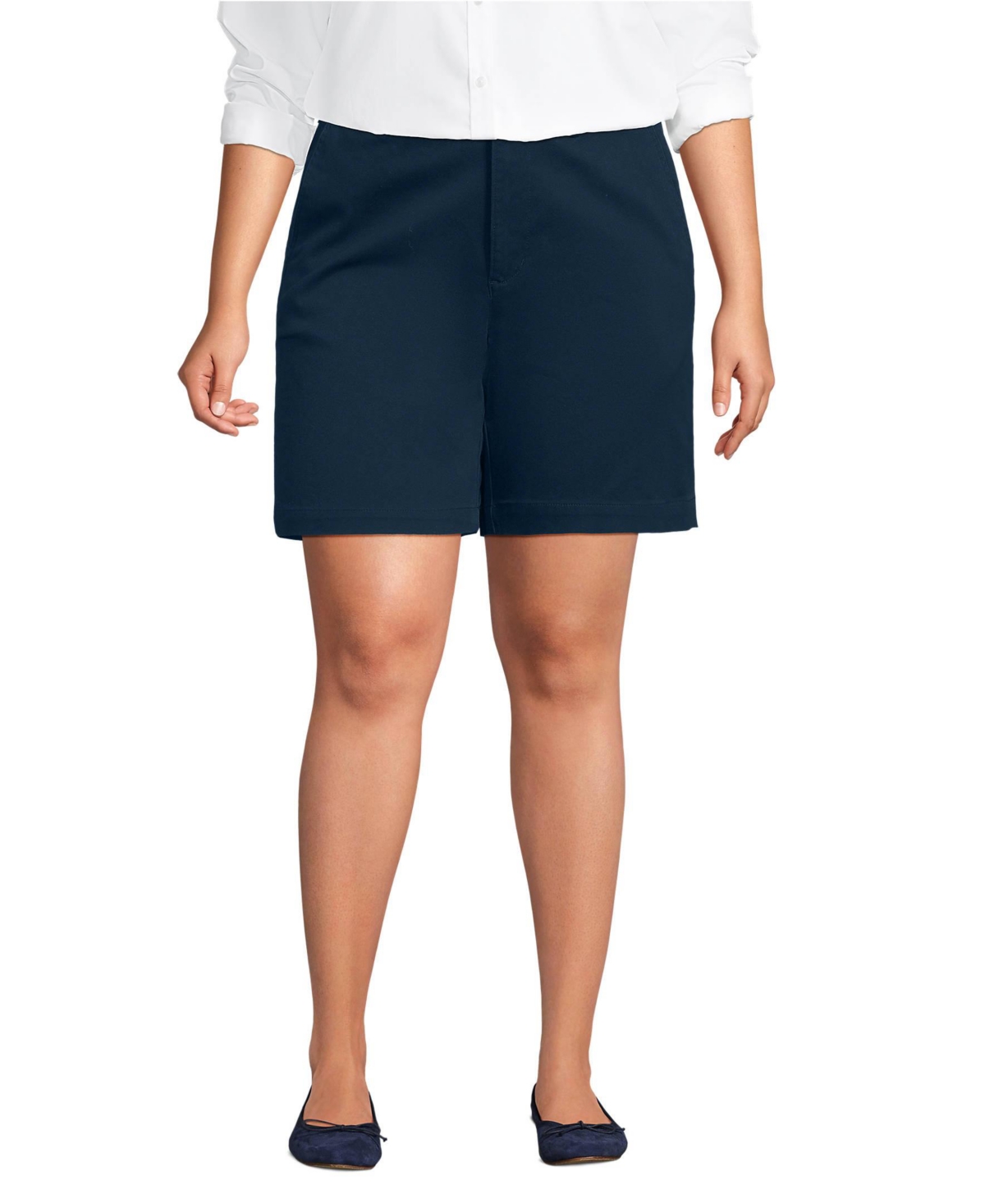 Click here for Lands End Womens Classic 7 Chino Shorts - Radiant... prices