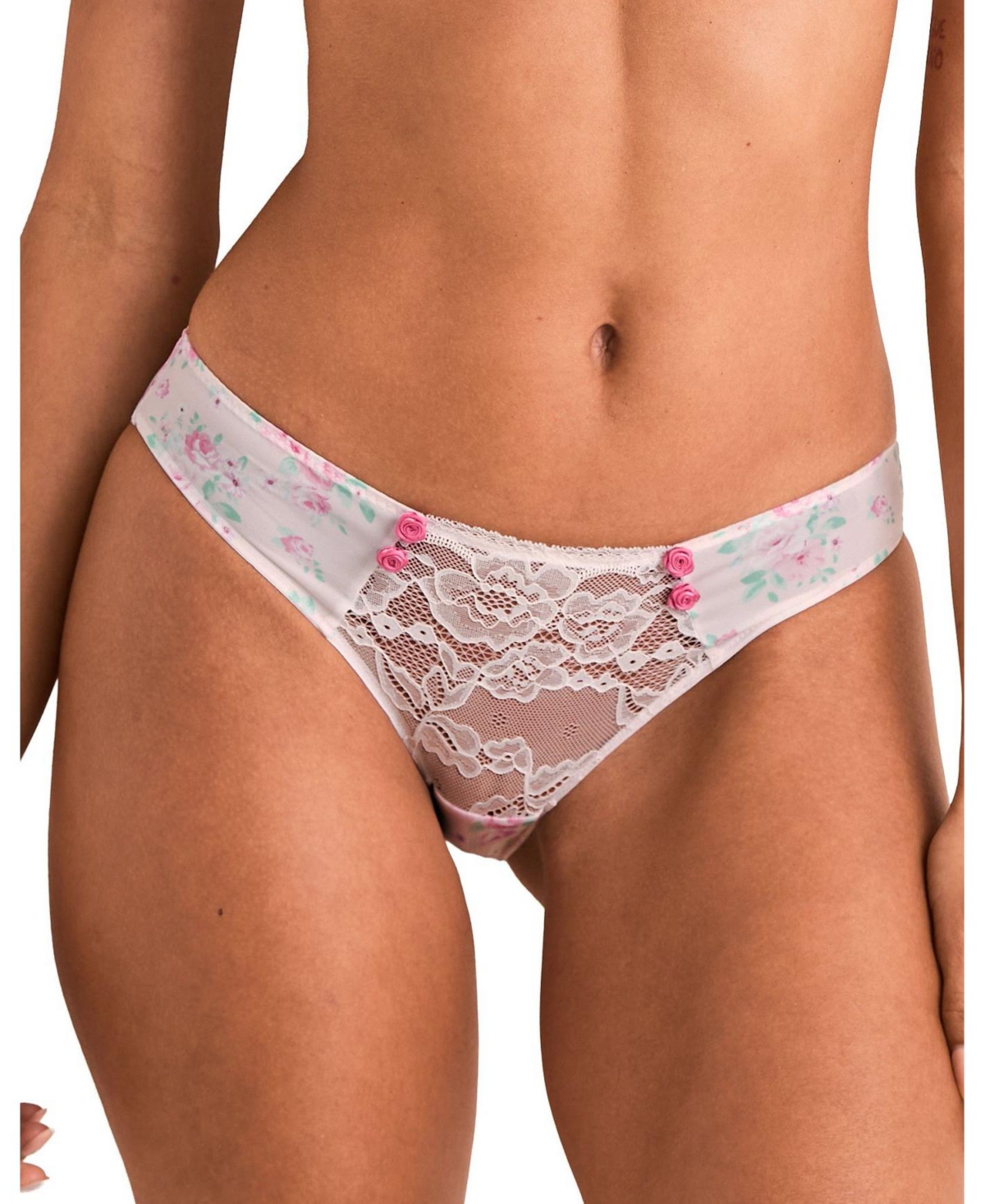 Click here for Adore Me Womens Gretel Bikini Panty - Floral pink prices